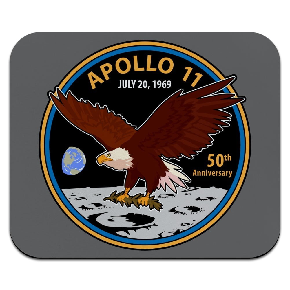 NASA Apollo 11 50th Anniversary Patch with Eagle on The Moon Low ...