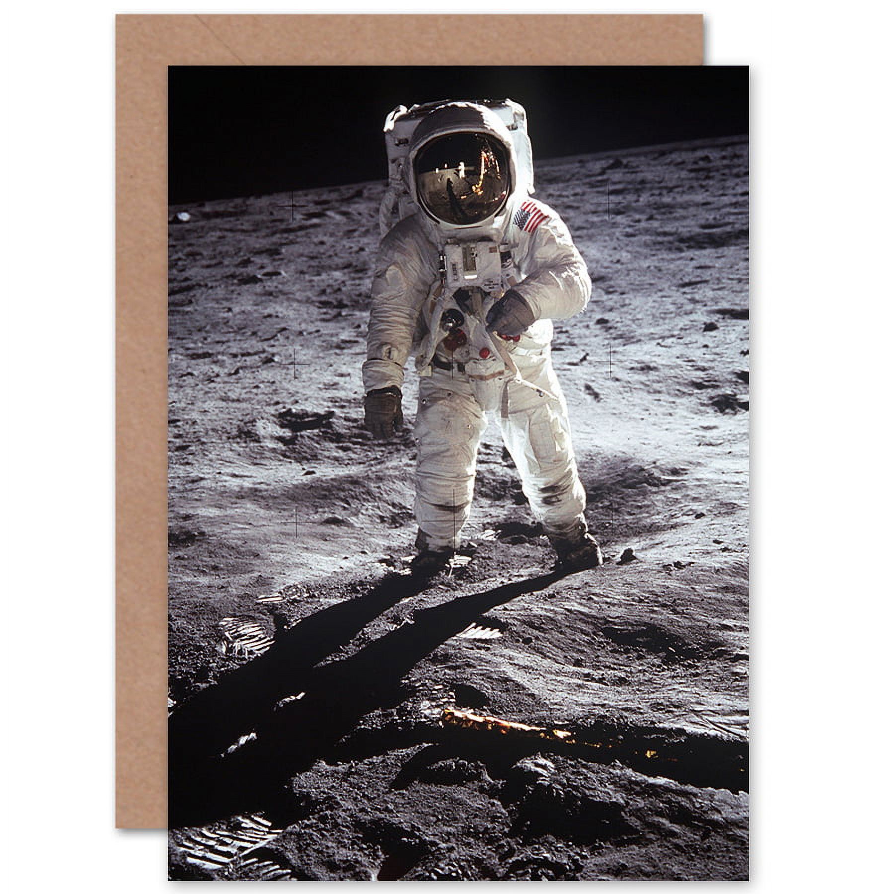 NASA Apollo 11 Astronaut Aldrin Armstrong Moon Landing Greetings Card ...