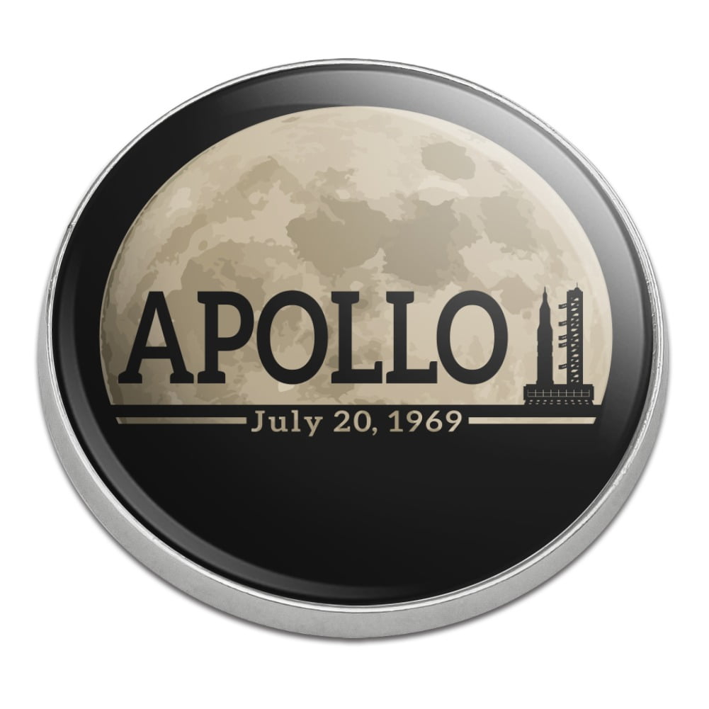 NASA Apollo 11 Moon with Saturn V Rocket and Launchpad Golfing Premium ...