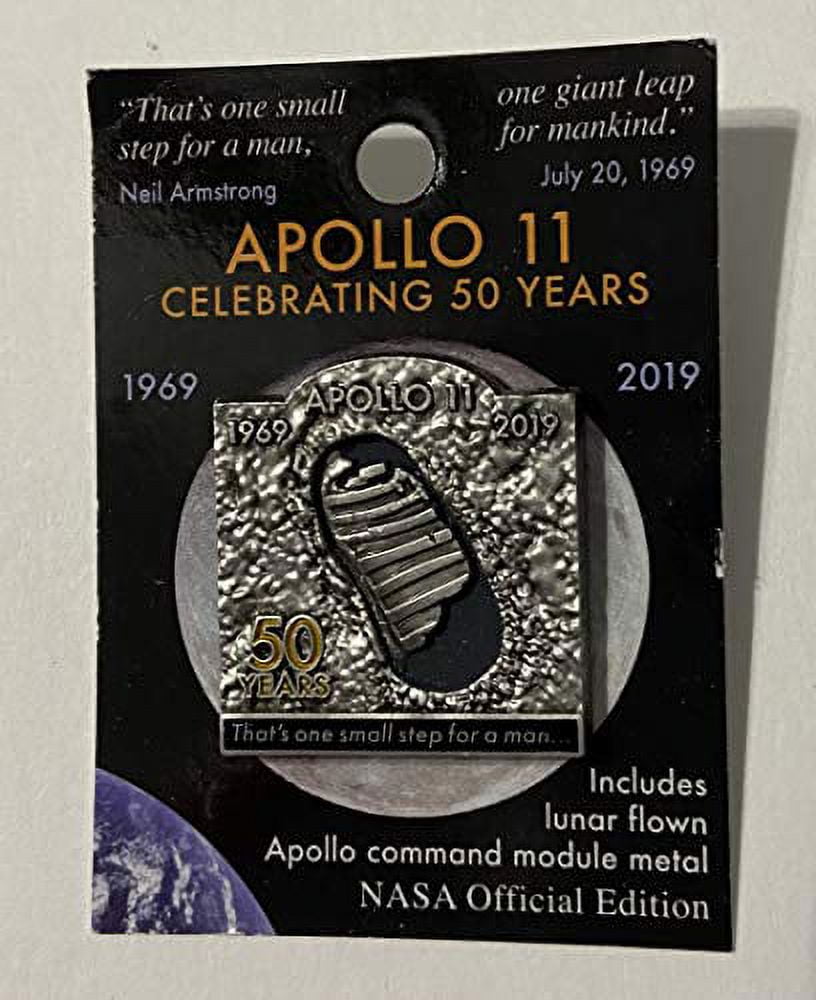 NASA Apollo 11 Plaque Pin 50th Anniversary Contains Flown Command ...