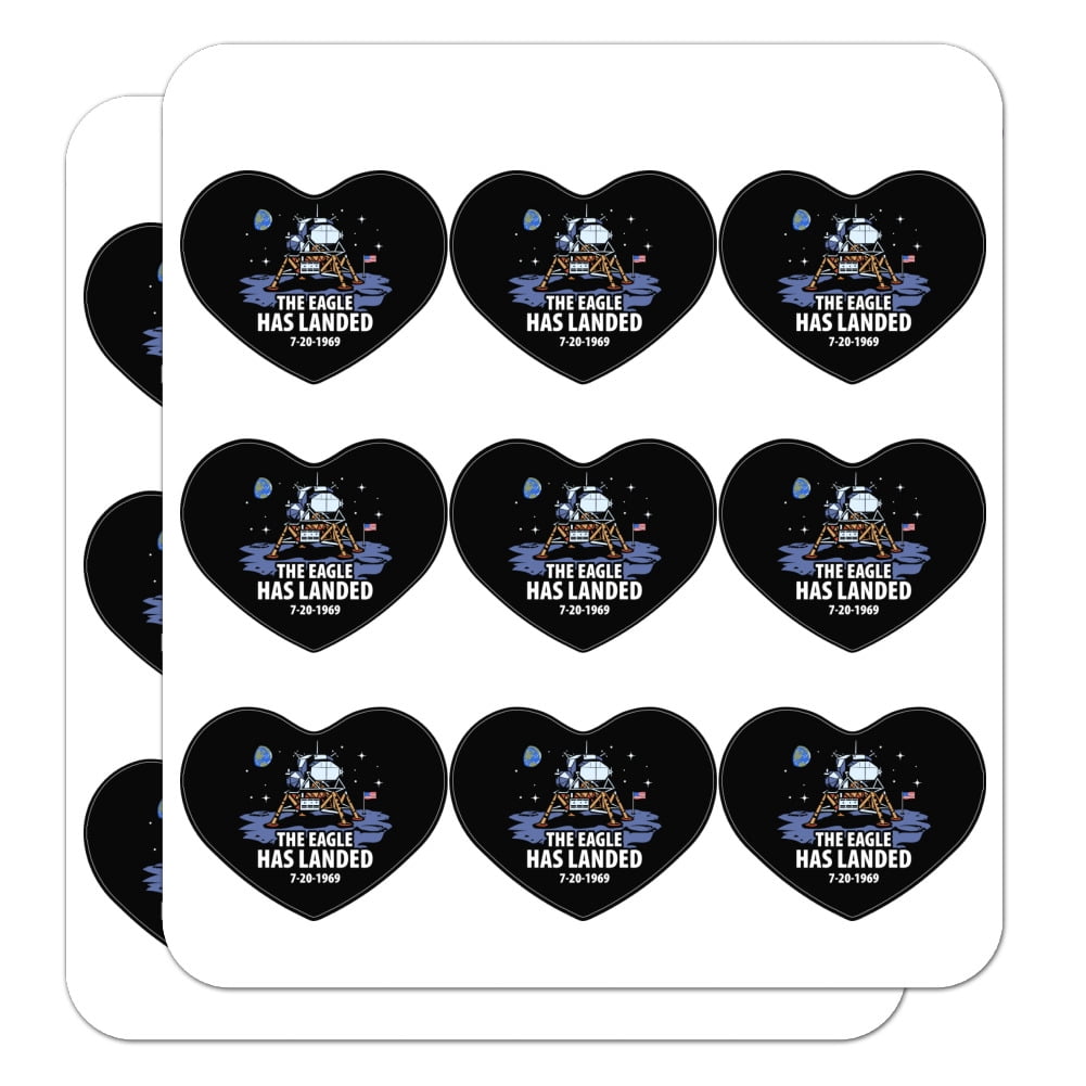 NASA Apollo 11 The Eagle Has Landed Moon Landing Heart Shaped Planner ...