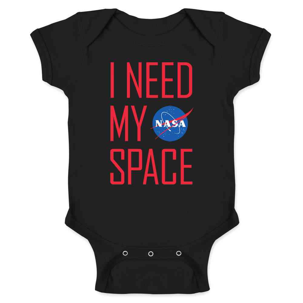 NASA Approved I Need My Space Meatball Logo Funny Baby Bodysuit ...