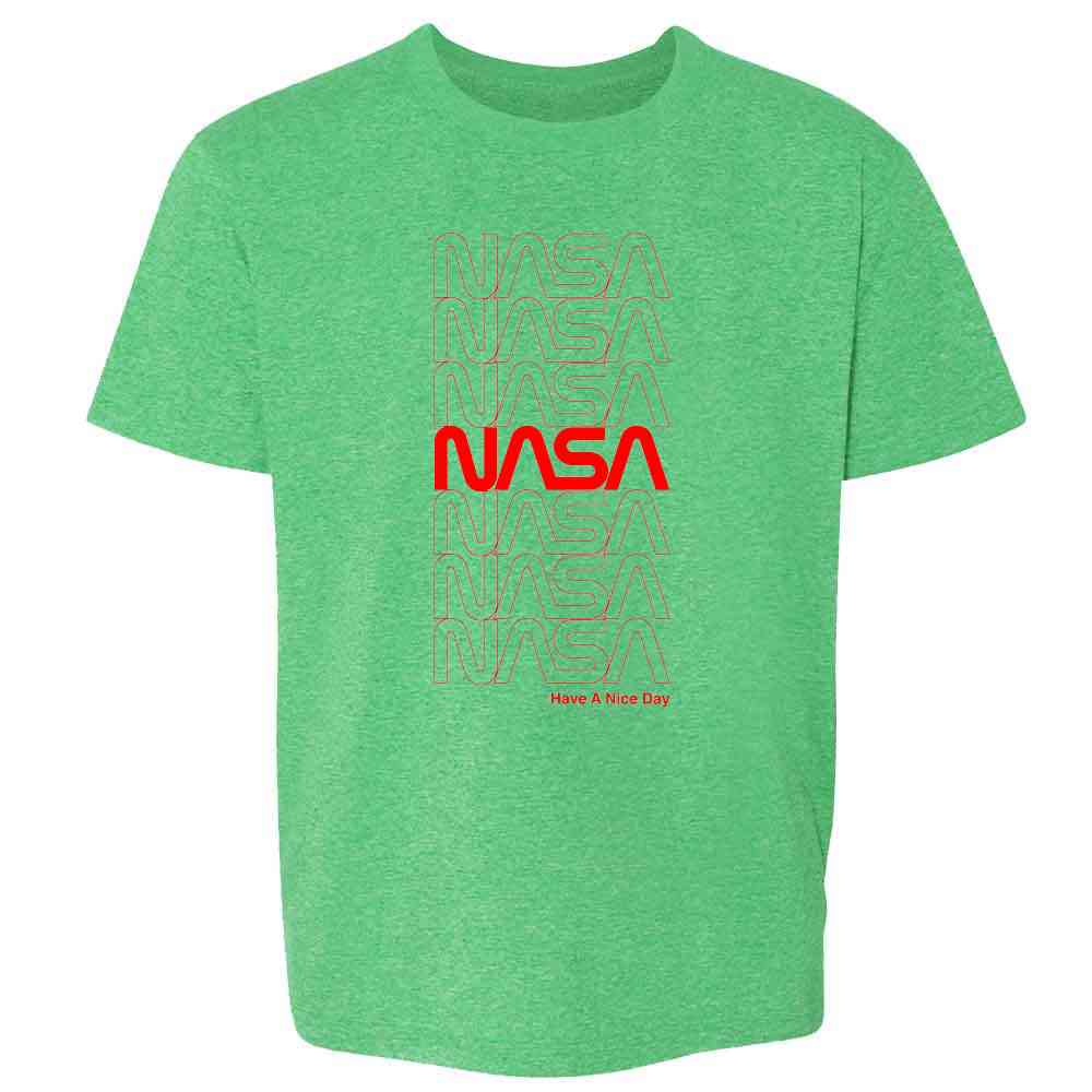 NASA Approved Retro Repeating Worm Logo Kids & Youth Tee - Walmart.com