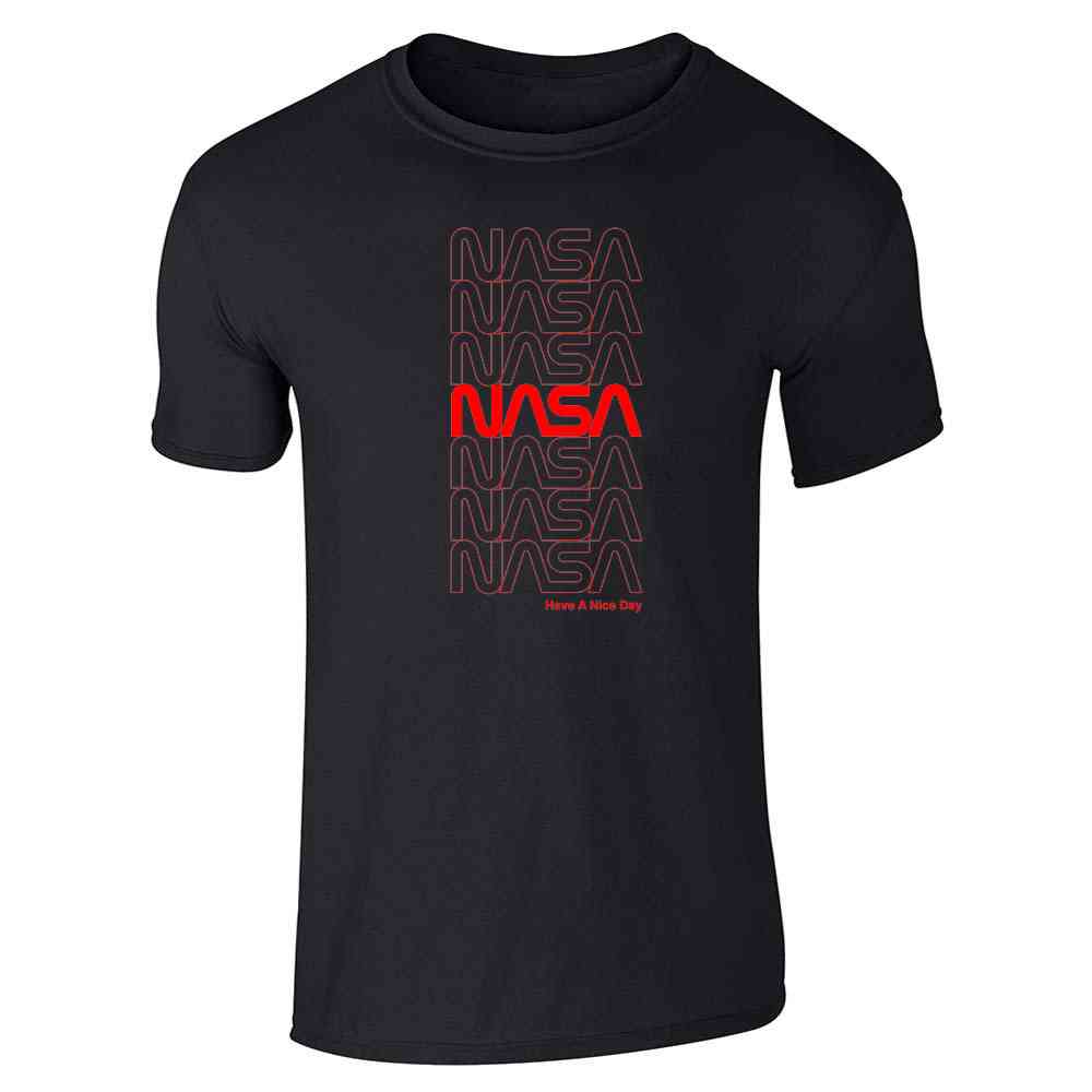 NASA Approved Retro Repeating Worm Logo Unisex Tee - Walmart.com
