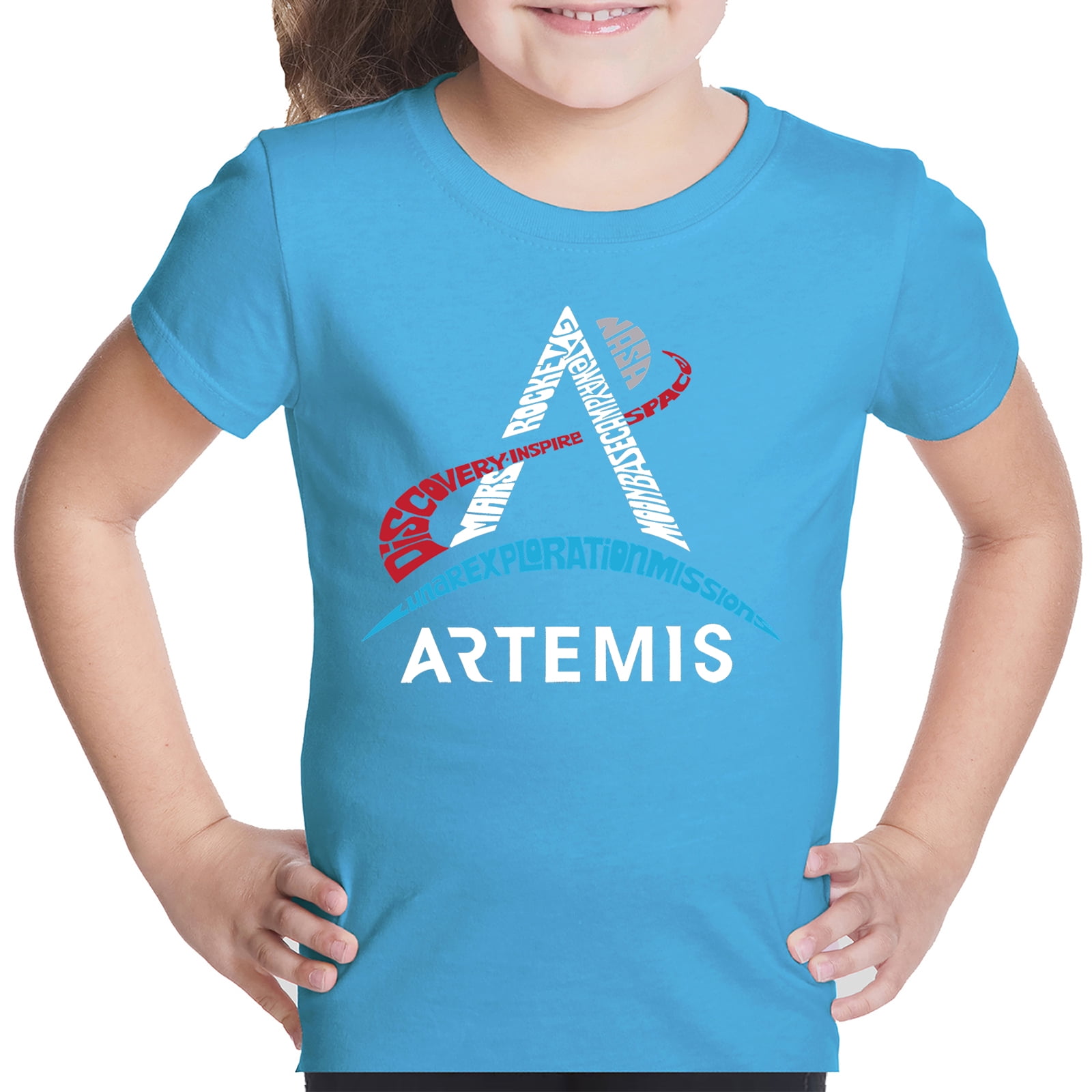 NASA Artemis Logo - Girl's Word Art T-Shirt - Walmart.com