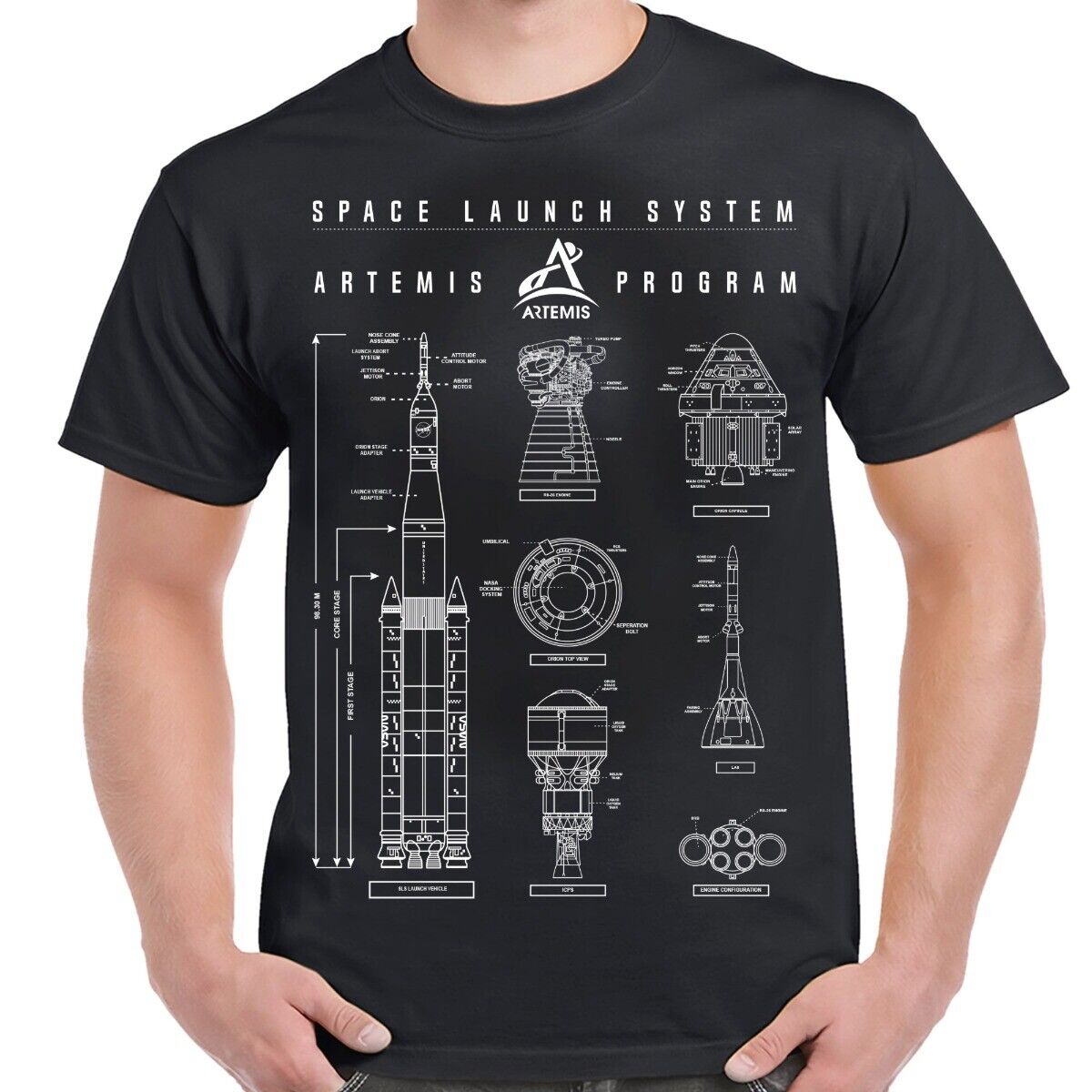 NASA Artemis Space Launch System Adult T-Shirt - Walmart.com
