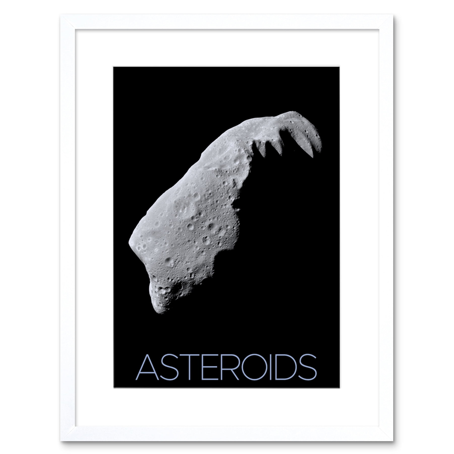 NASA Asteroid 243 Ida Space Poster Artwork Framed Wall Art Print 9X7 Inch - Walmart.com