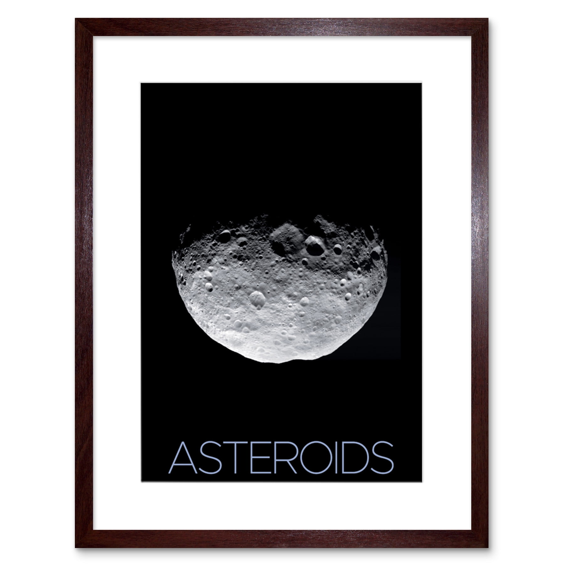NASA Asteroid Protoplanet Vesta North Pole Poster Artwork Framed Wall ...