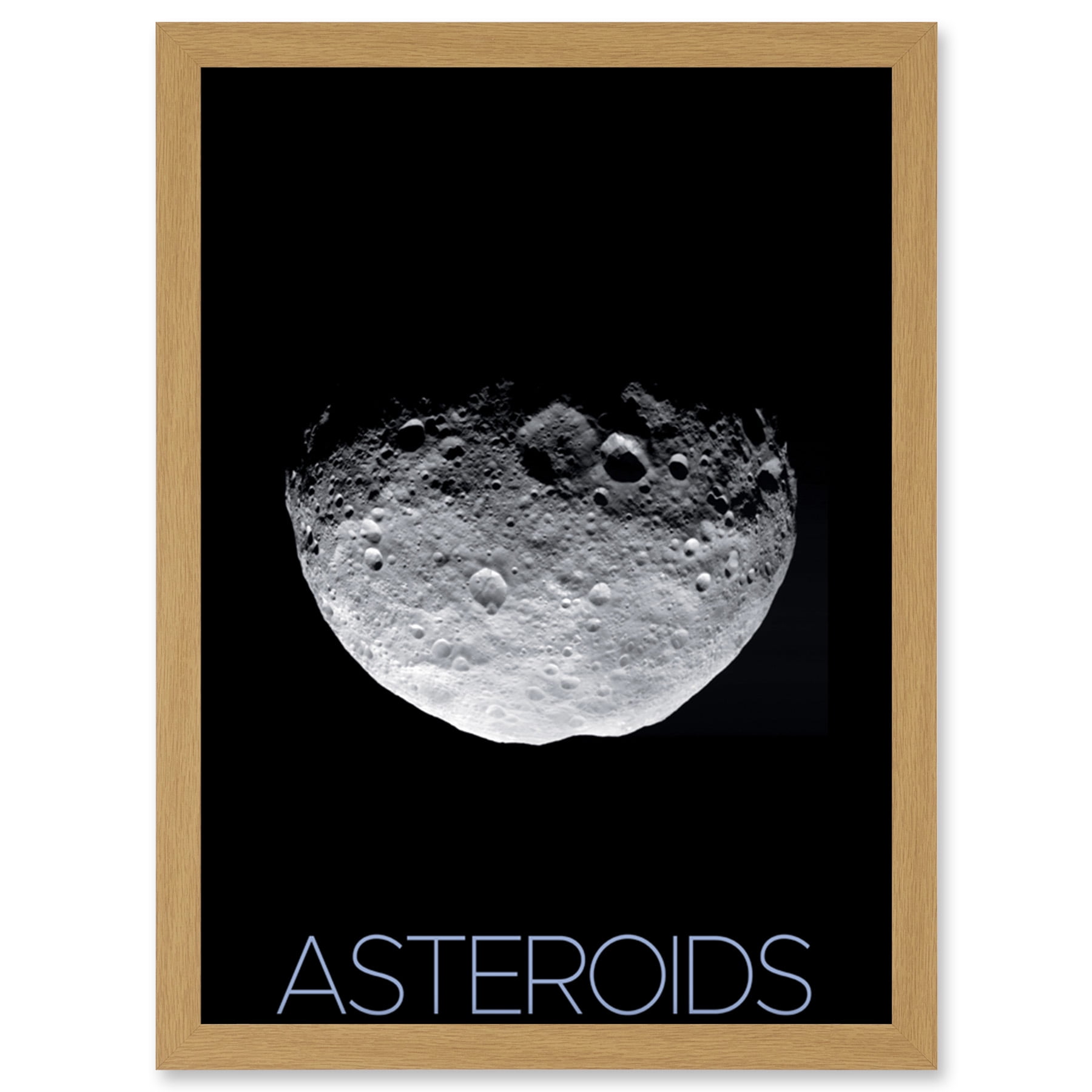 NASA Asteroid Protoplanet Vesta North Pole Poster Artwork Framed Wall Art Print A4 - Walmart.com