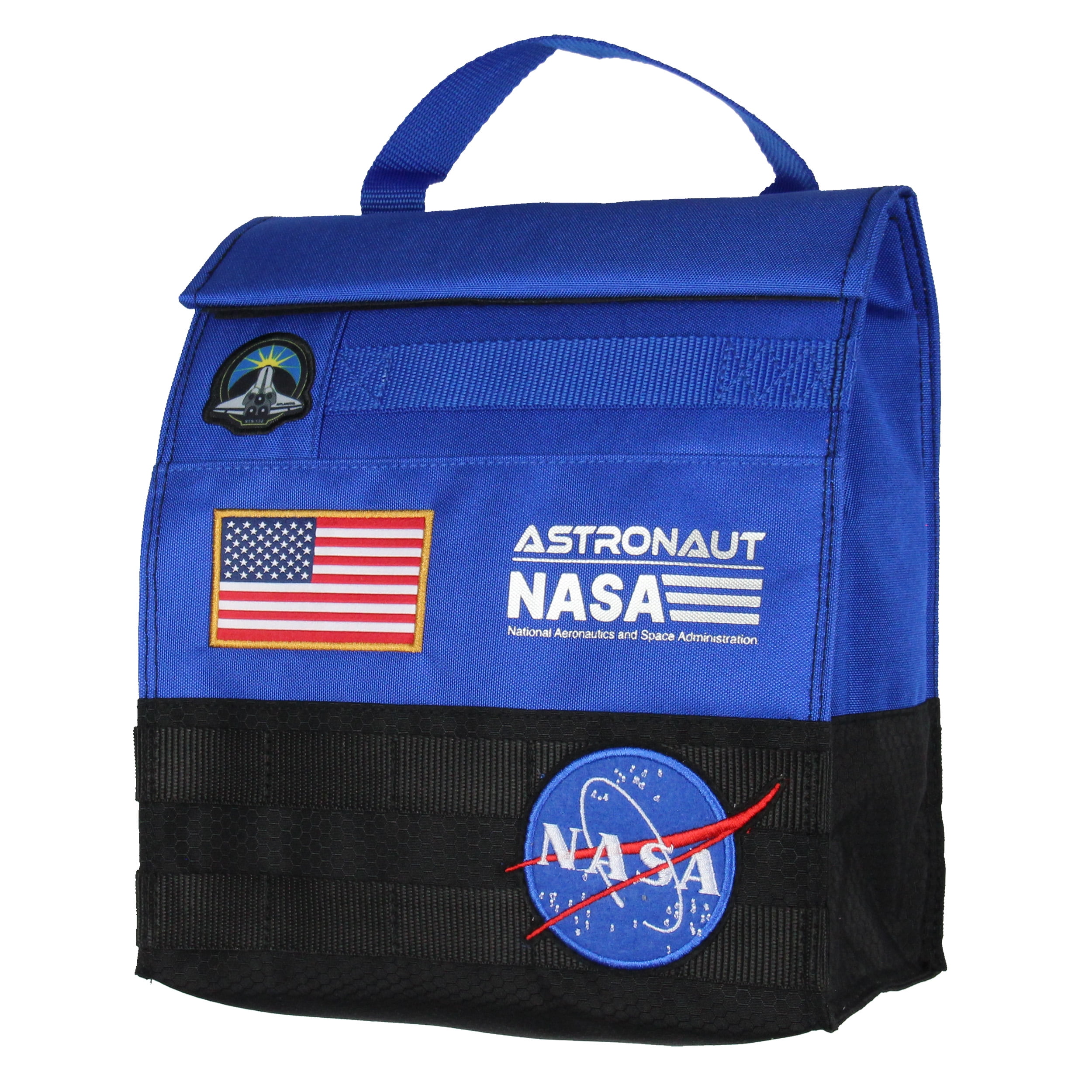 NASA Astronaut Meatball Logo Insulated Roll Top Lunch Box Bag Tote With ...