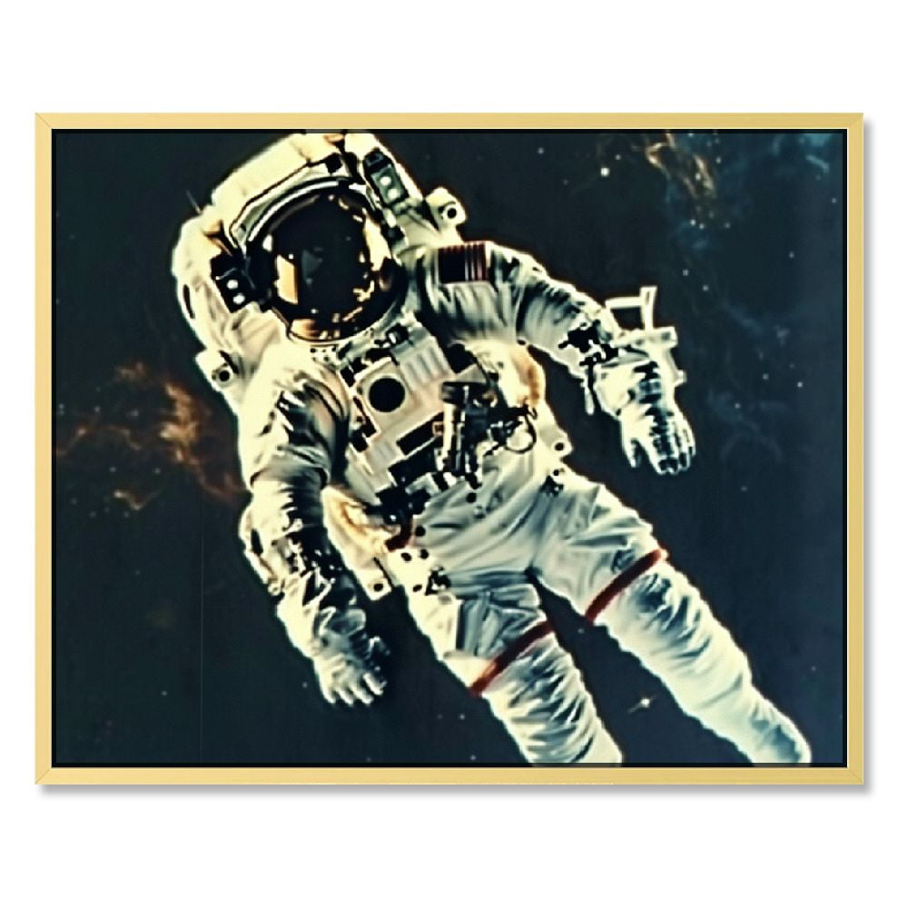 NASA Astronaut in Space Educational and Motivational Wall Decor Art ...