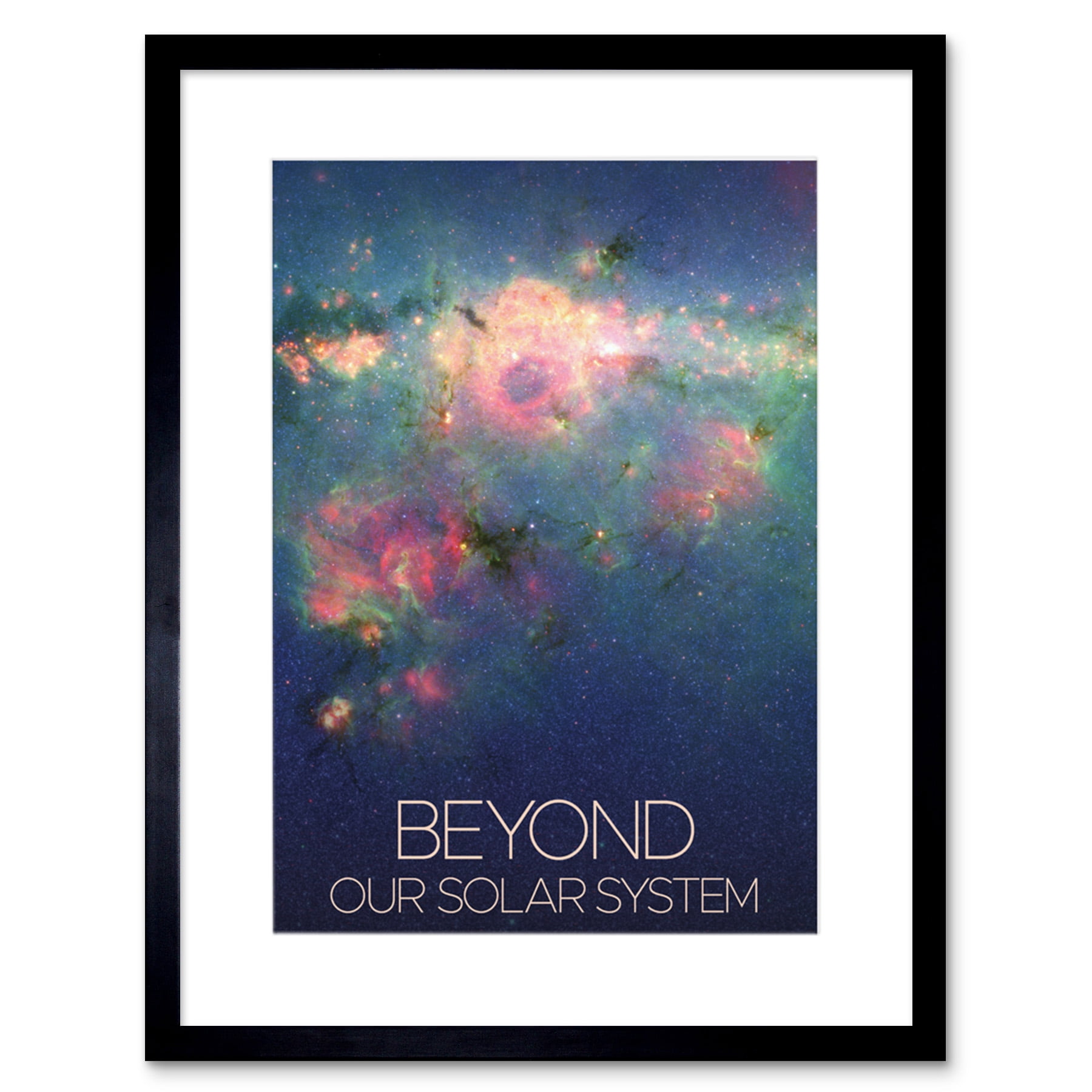 NASA Beyond Solar System Glowing Milky Way Spiral Galaxy Poster Artwork ...
