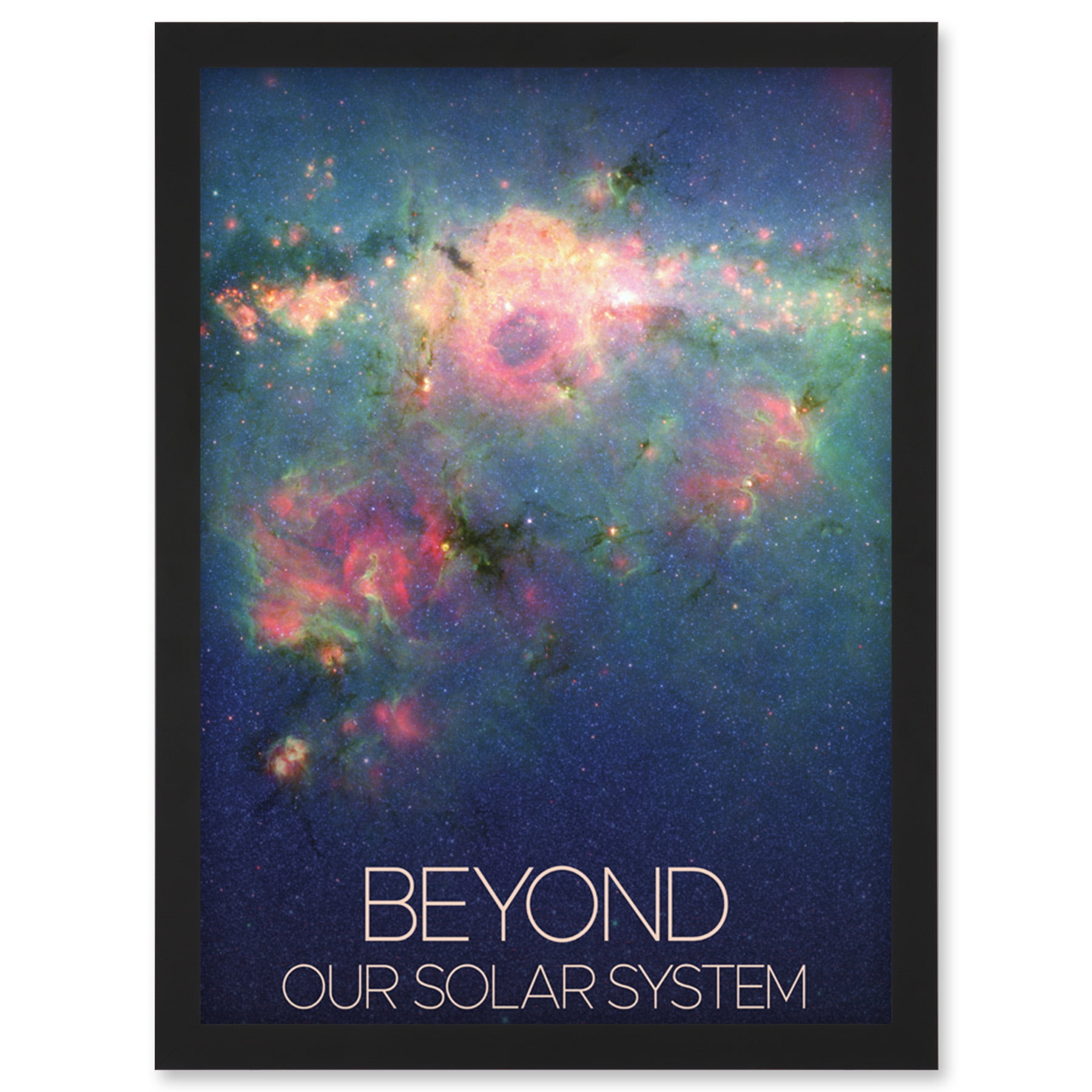 NASA Beyond Solar System Glowing Milky Way Spiral Galaxy Poster Artwork ...