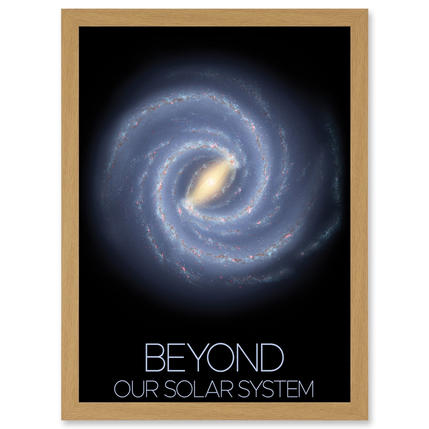 NASA Beyond Solar System Milky Way Spiral Galaxy Poster Artwork Framed ...