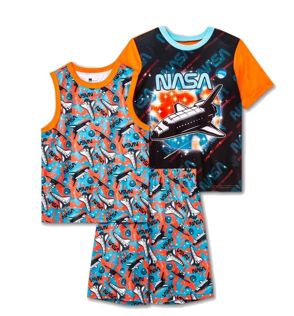 NASA Boy's 3-Piece Pajama Polyester Shorts Set (Small 6/7) - Walmart.com