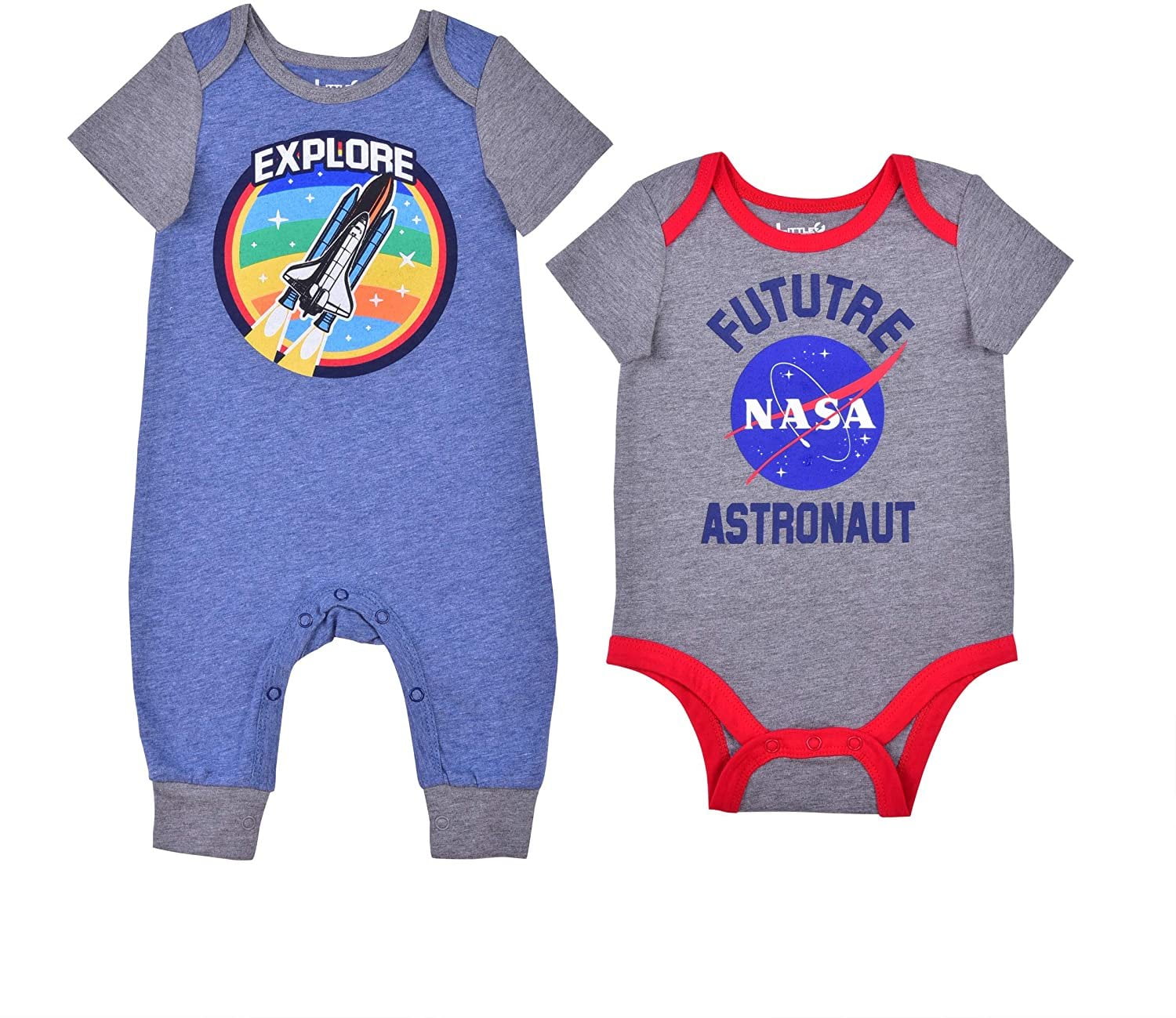 NASA Boys 2 Piece Onesie and Coverall Set, Infant - Walmart.com