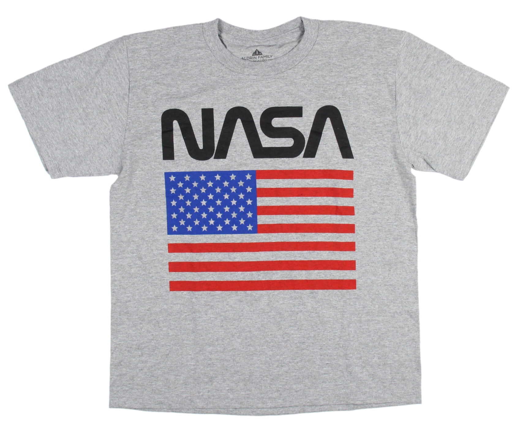 NASA Boys' American Flag NASA Logo Space Design T-Shirt - Walmart.com