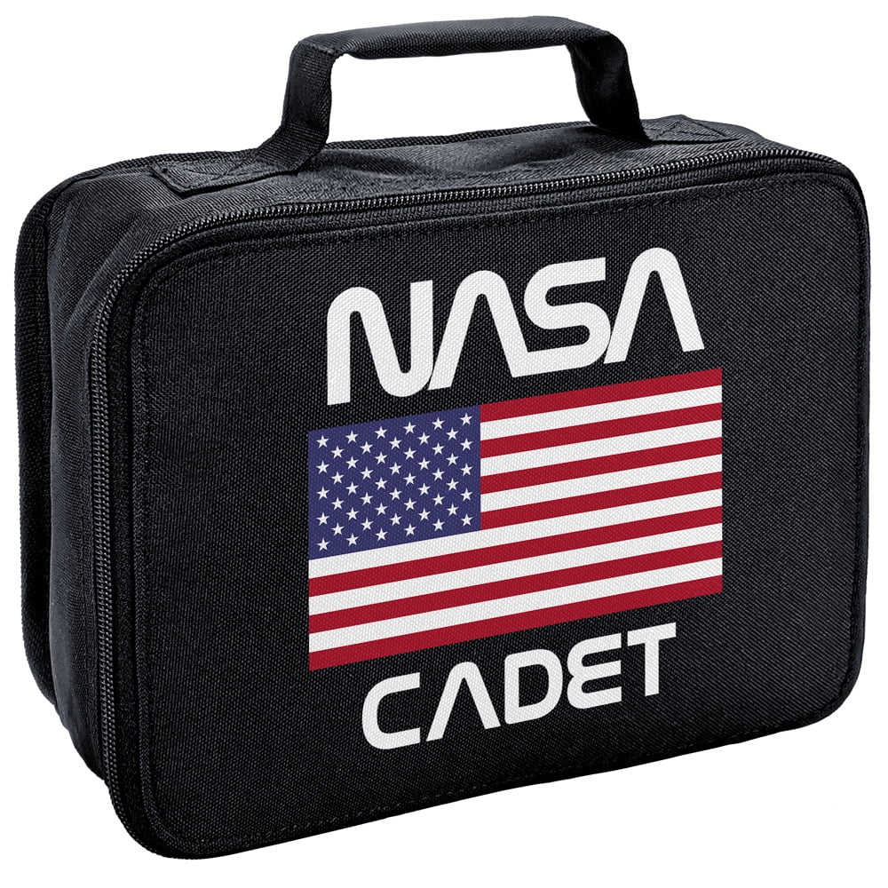 NASA Cadet American Flag Insulated Soft Sided Lunch Box - Reusable ...