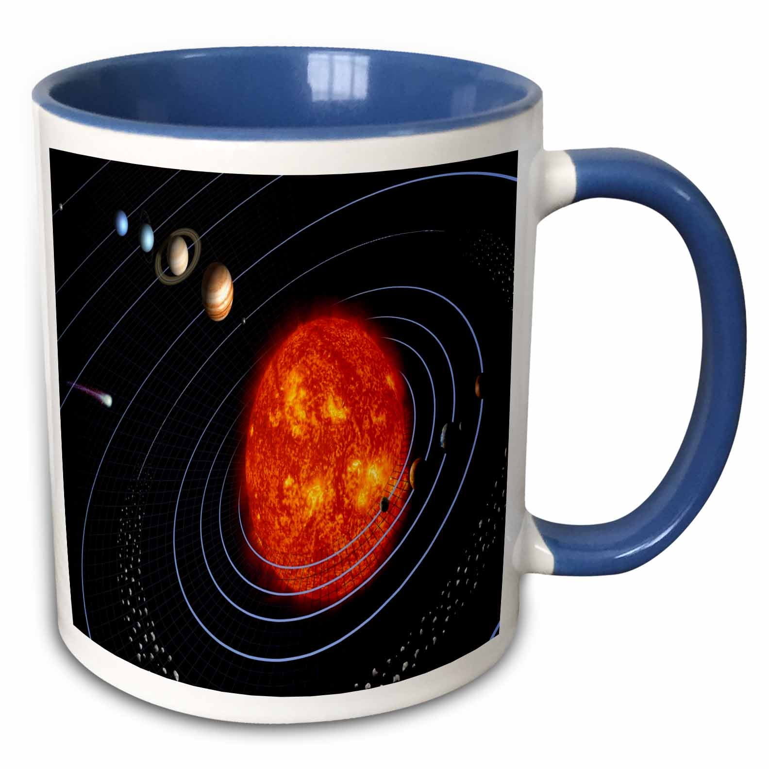 NASA Diagram Of Planet n Solar System 11oz Two-Tone Blue Mug mug-80606 ...