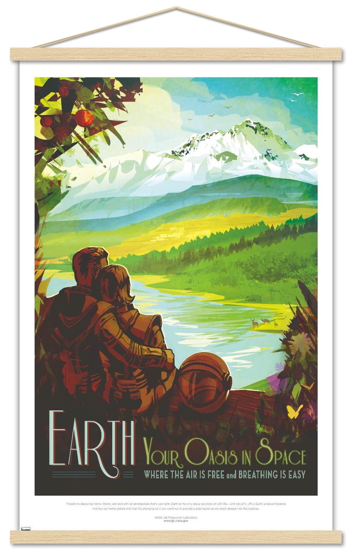 NASA - Earth Travel Poster Wall Poster with Magnetic Frame, 22.375" x ...