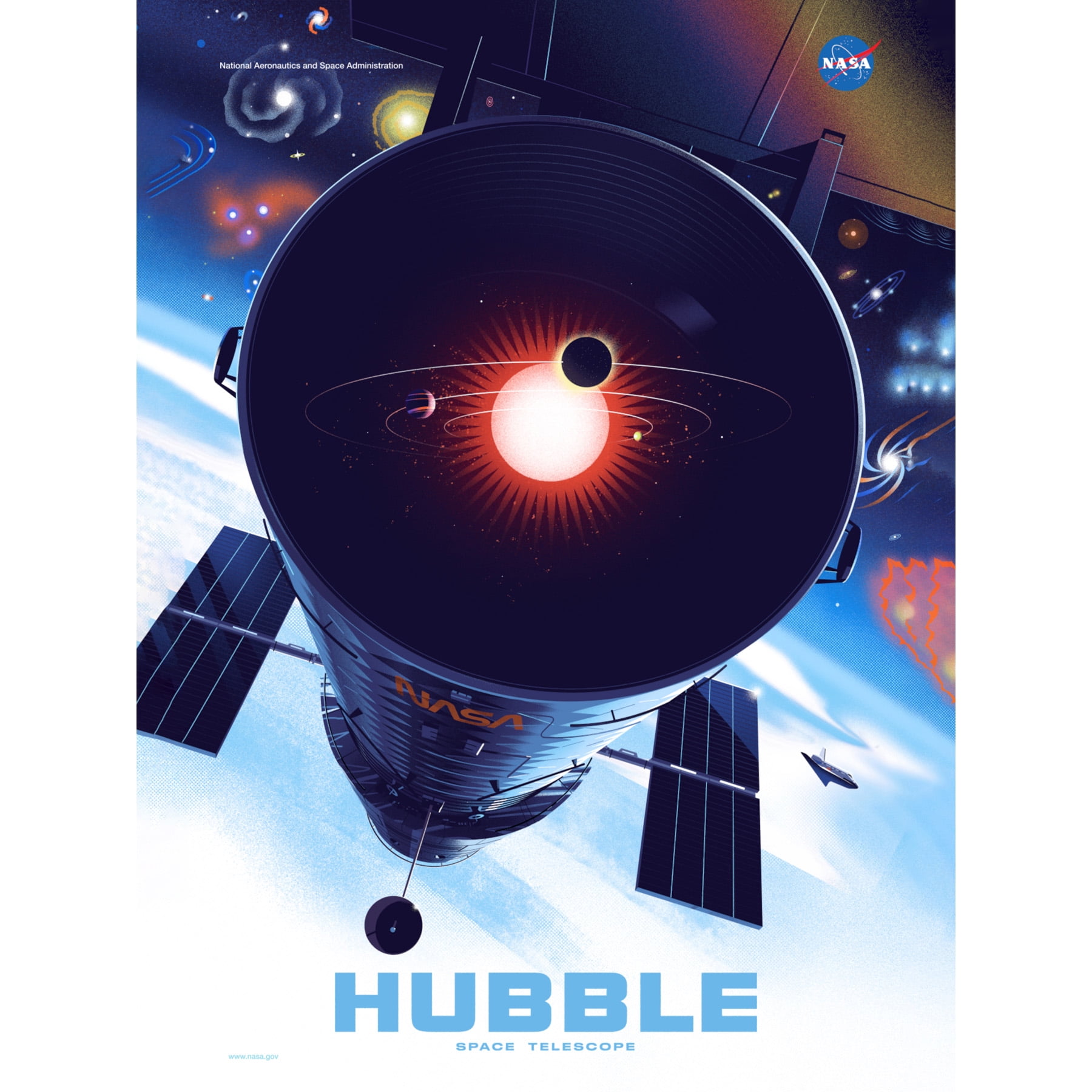 NASA Exoplanet Travel Bureau The Hubble Space Telescope Poster Extra ...