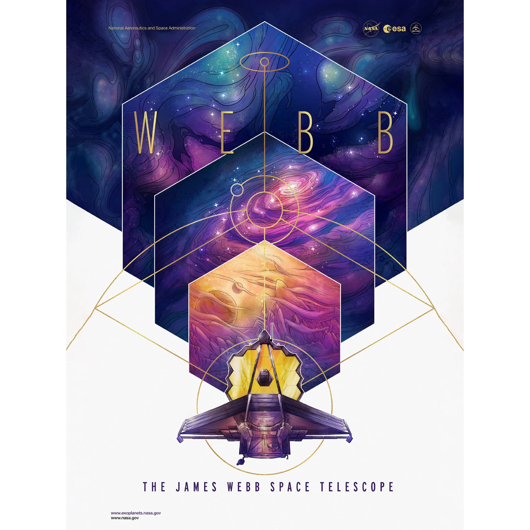 NASA Exoplanet Travel Bureau The James Webb Space Telescope Poster ...