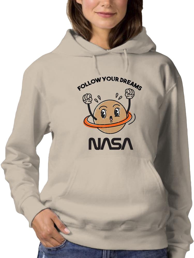 NASA Follow Your Dreams Doodle Hoodie Women -NASA Designs, Female 3X ...