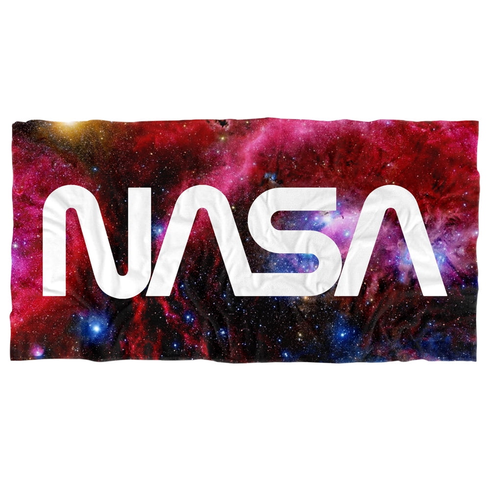 NASA Galactic Worm Logo Officially Licensed Beach Towel 30' X 60 ...