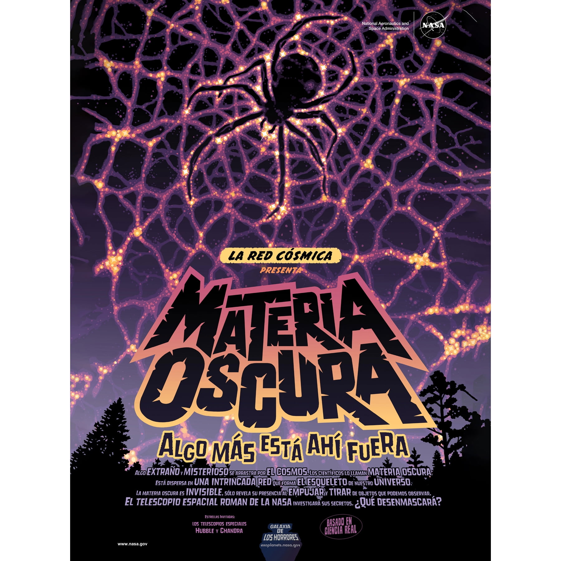 NASA Galaxy of Horrors Cosmic Web Dark Matter Horror Spider Materia ...