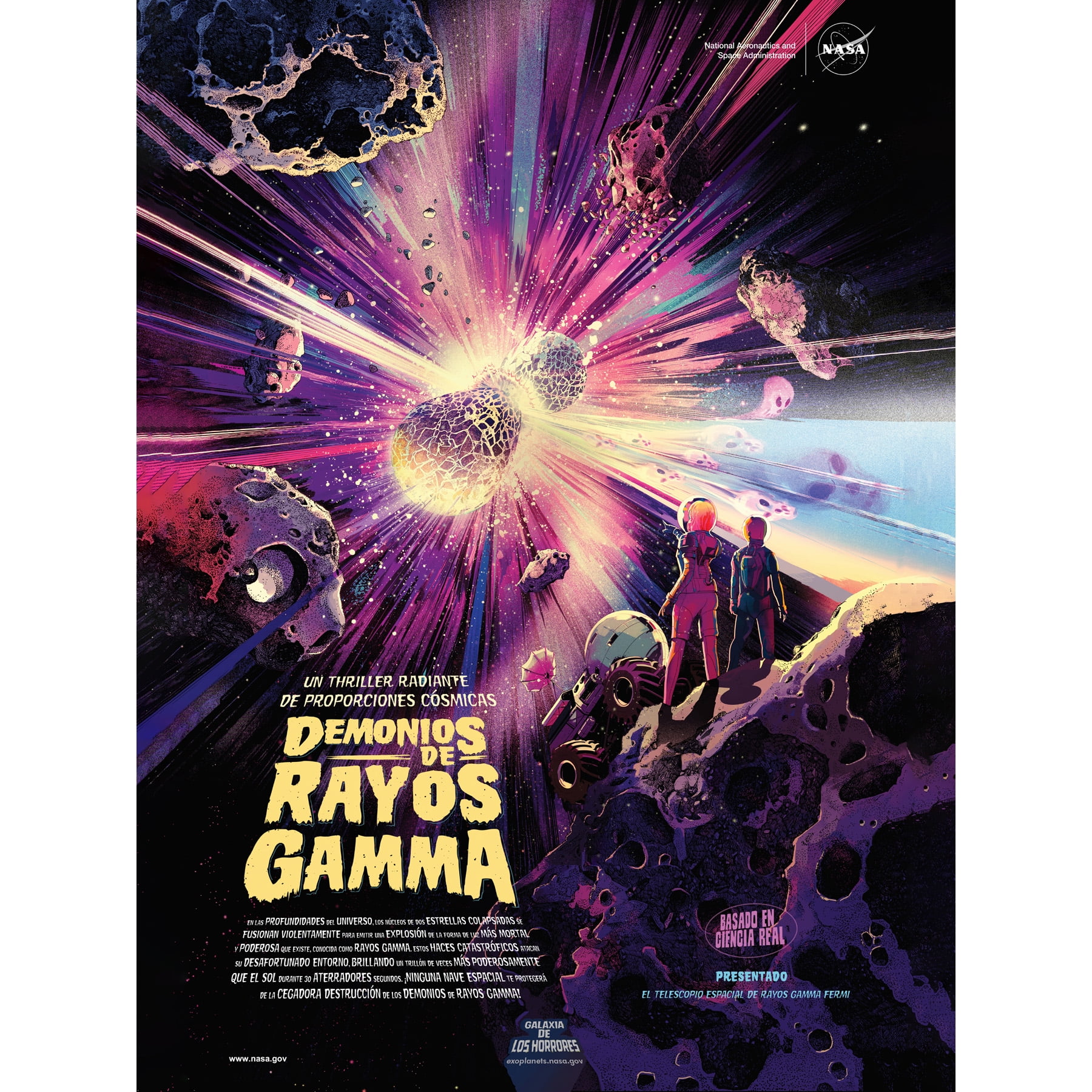 NASA Galaxy of Horrors Radiating Thriller Gamma Ray Ghouls Demonios De ...