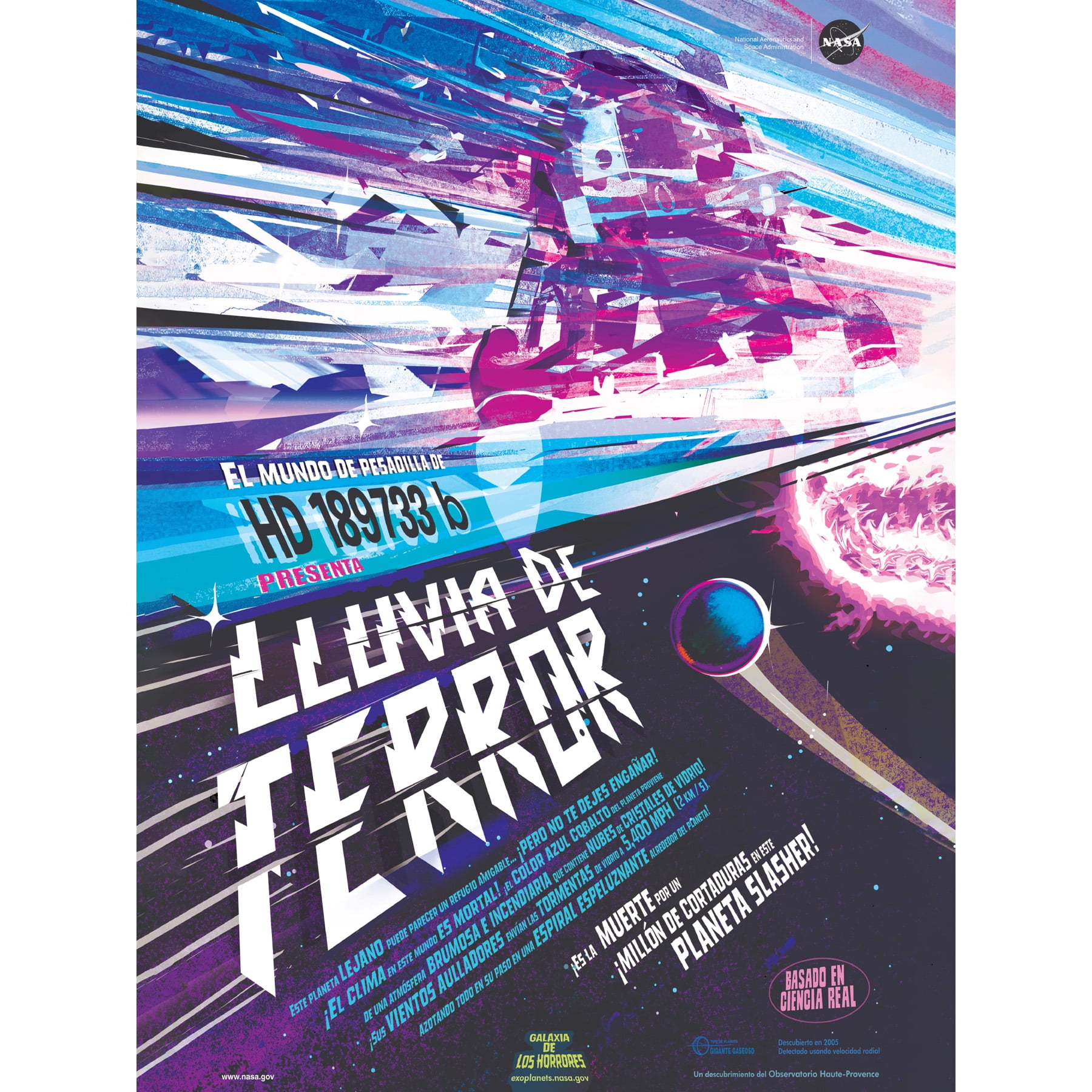 NASA Galaxy of Horrors Rains of Terror Lluvia de Terror HD 189733b ...