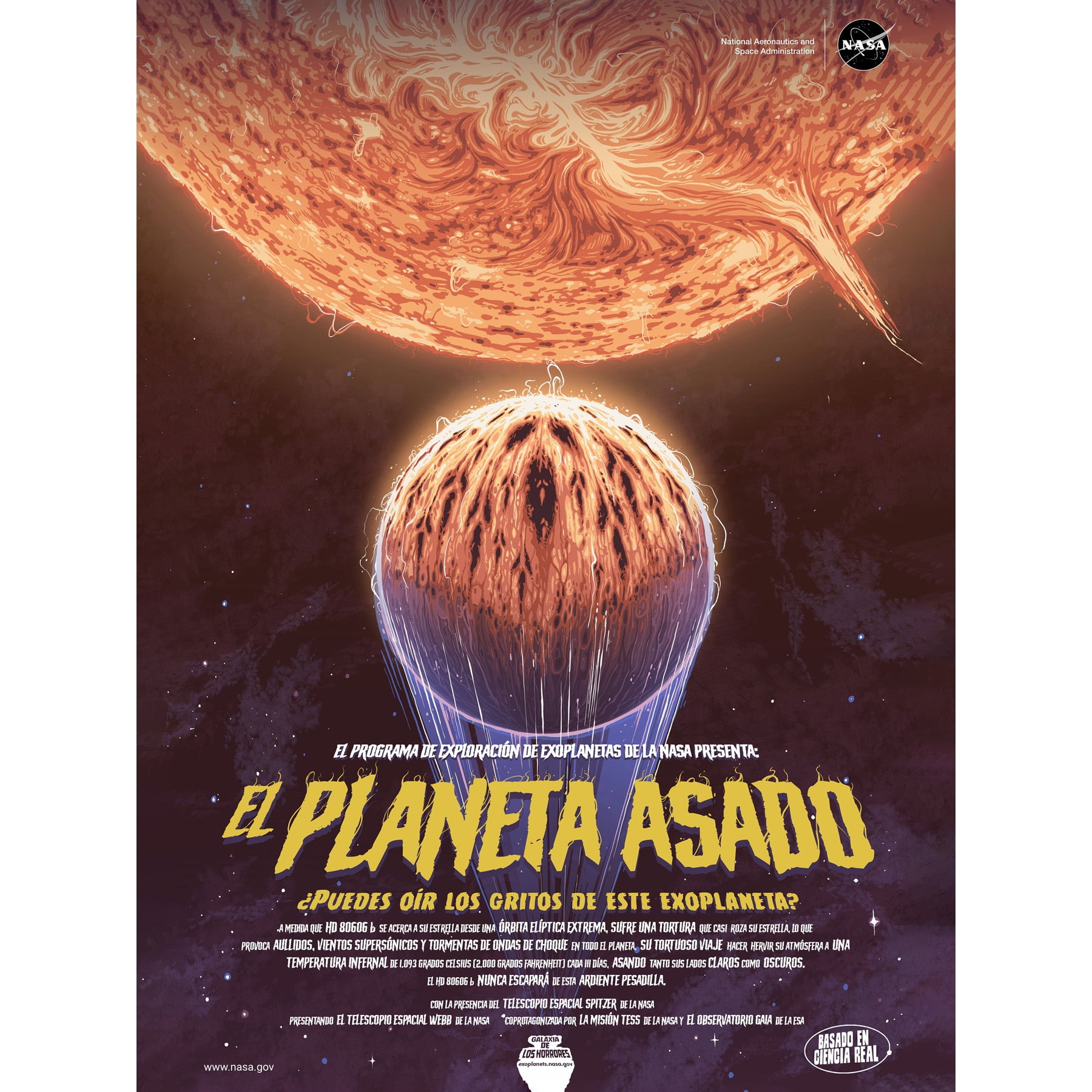 NASA Galaxy of Horrors The Roasted Planet El Planeta Asado Exoplanet ...