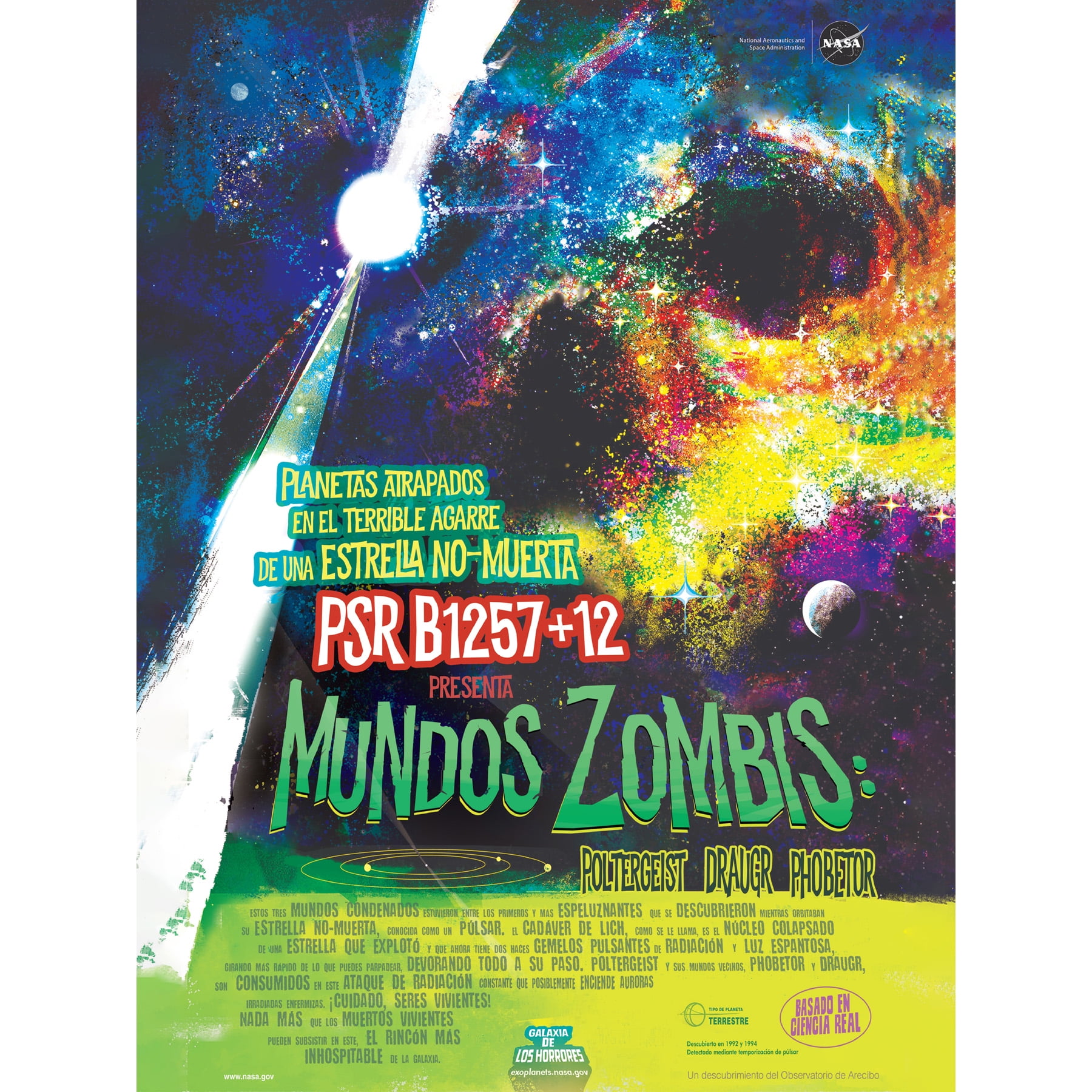 NASA Galaxy of Horrors Zombie Worlds Mundos Zombis Poltergeist Phobetor ...