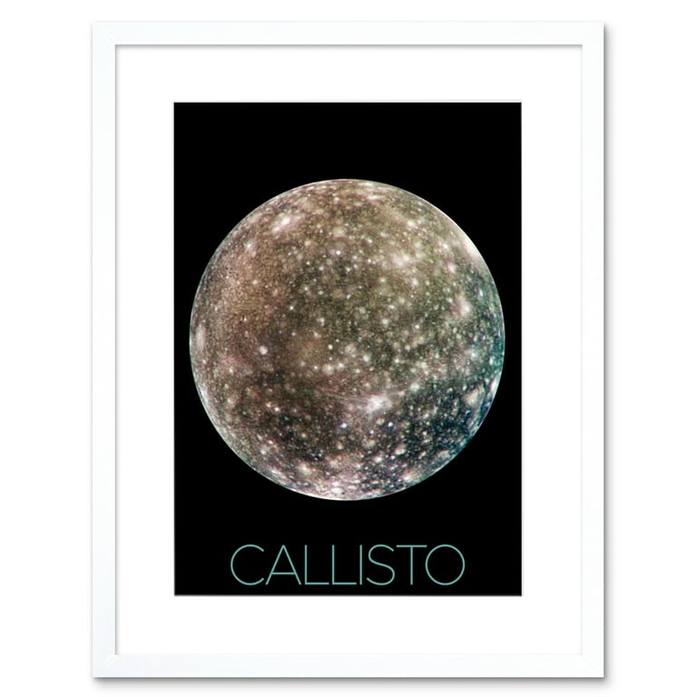Callisto Nasa Callisto, Jupiter's Moon Poster, Outer Space Wall Print,