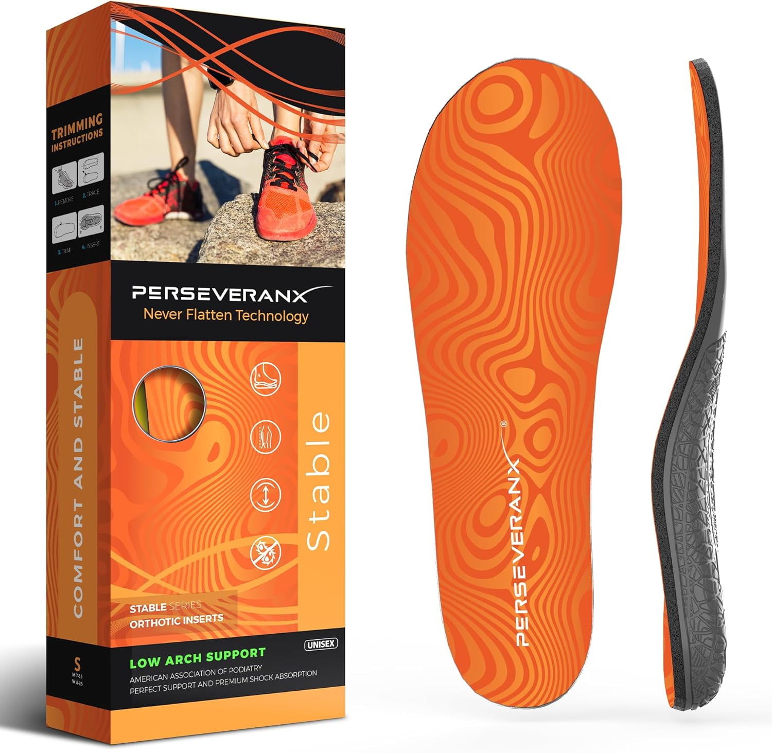 NASA Grade Planter Fasciitis Insoles For Women - Medium Arch Support ...