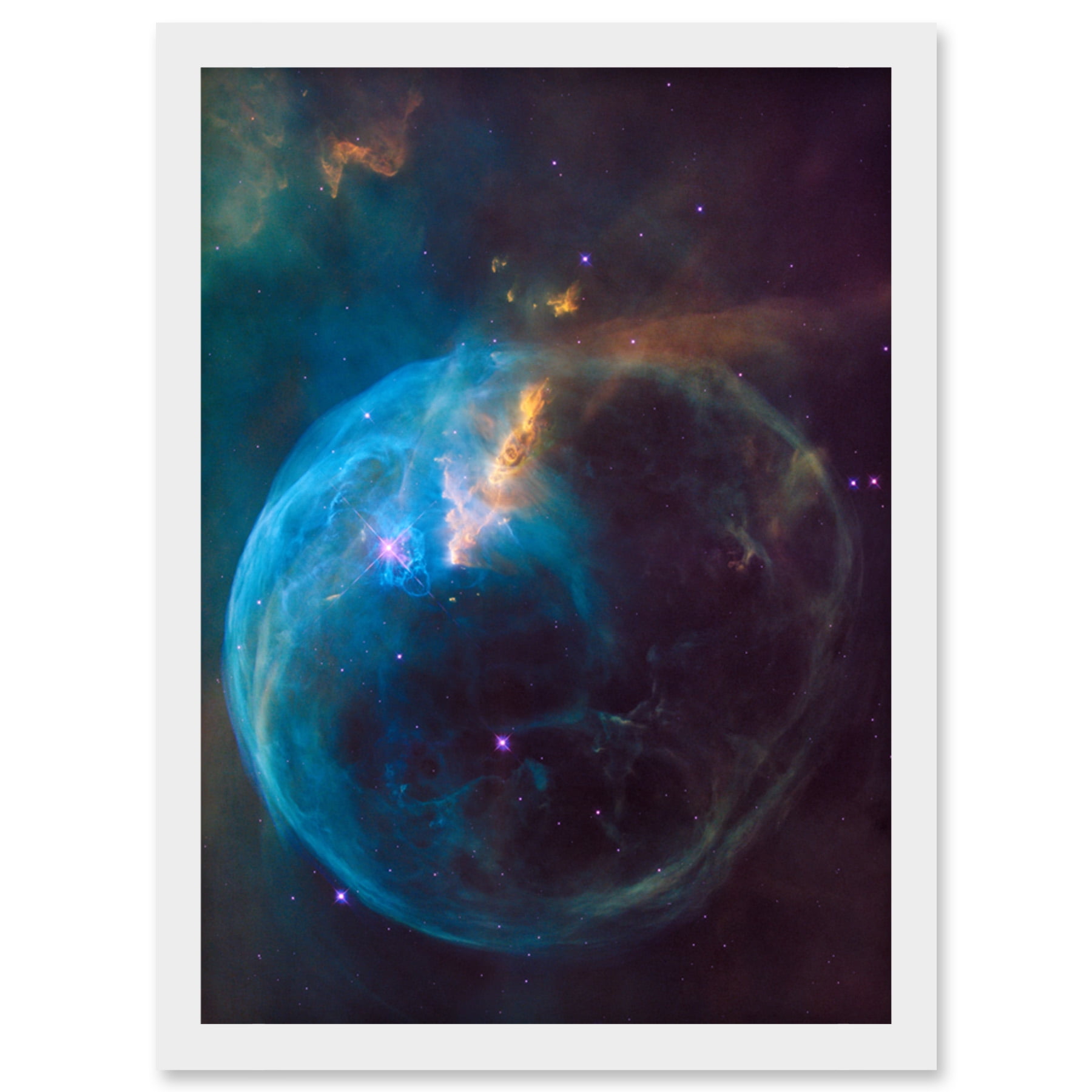 NASA Hubble Space Telescope Bubble Nebula NGC 7635 Cassiopeia Artwork ...