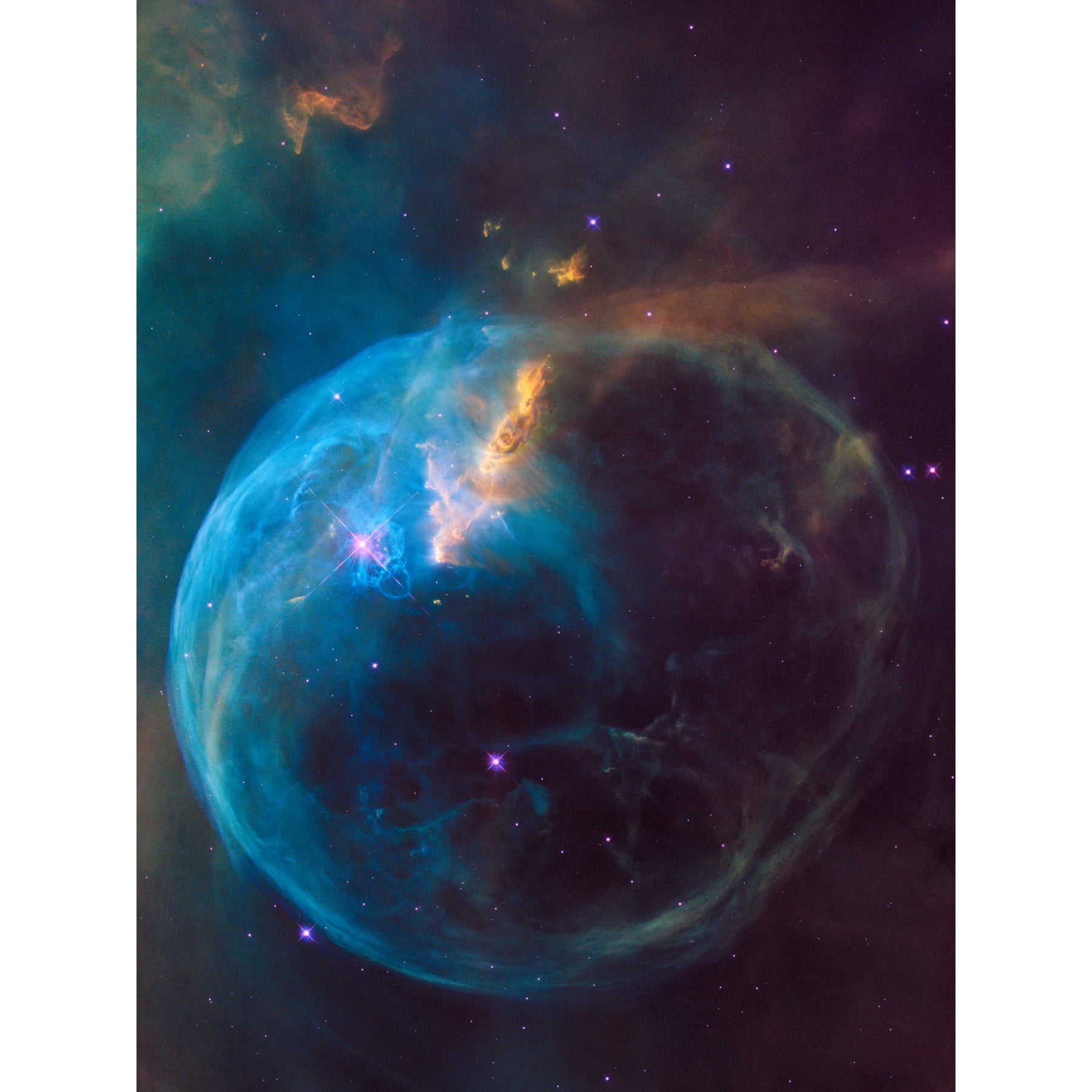 NASA Hubble Space Telescope Bubble Nebula NGC 7635 Cassiopeia Extra ...