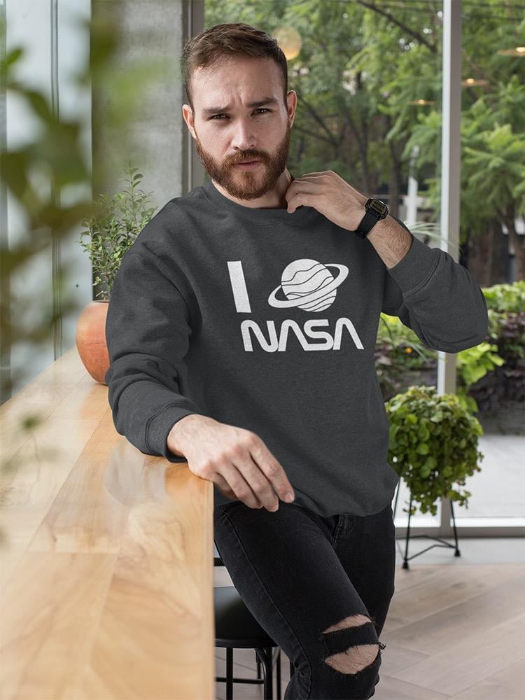 NASA I Love Nasa Design Sweatshirt Men -NASA Designs, Male Small ...