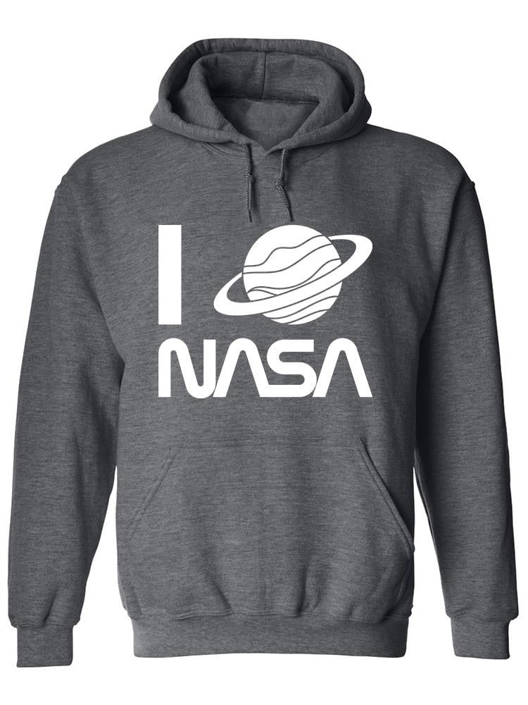 NASA I Saturn Nasa (Love) Hoodie Men -NASA Designs, Male Large ...