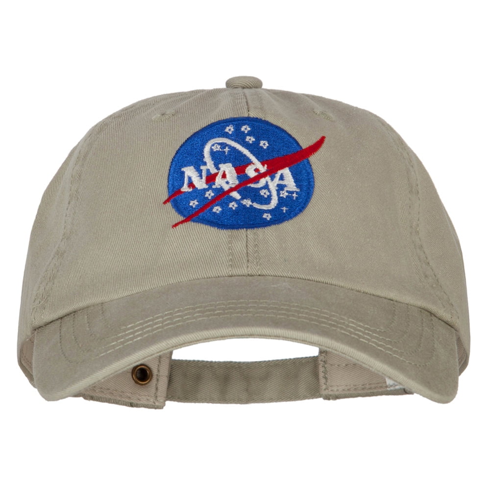 NASA Insignia Embroidered Big Size Washed Cap - Stone XL-3XL - Walmart.com