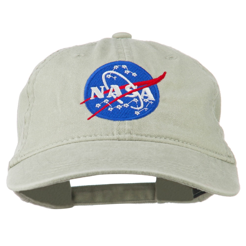 NASA Insignia Embroidered Pigment Dyed Cap - Stone OSFM - Walmart.com