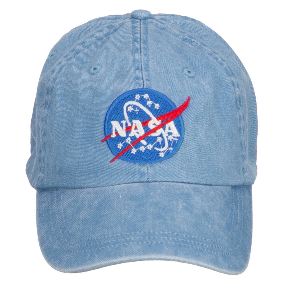 NASA Insignia Embroidered Washed Cap - Royal OSFM - Walmart.com