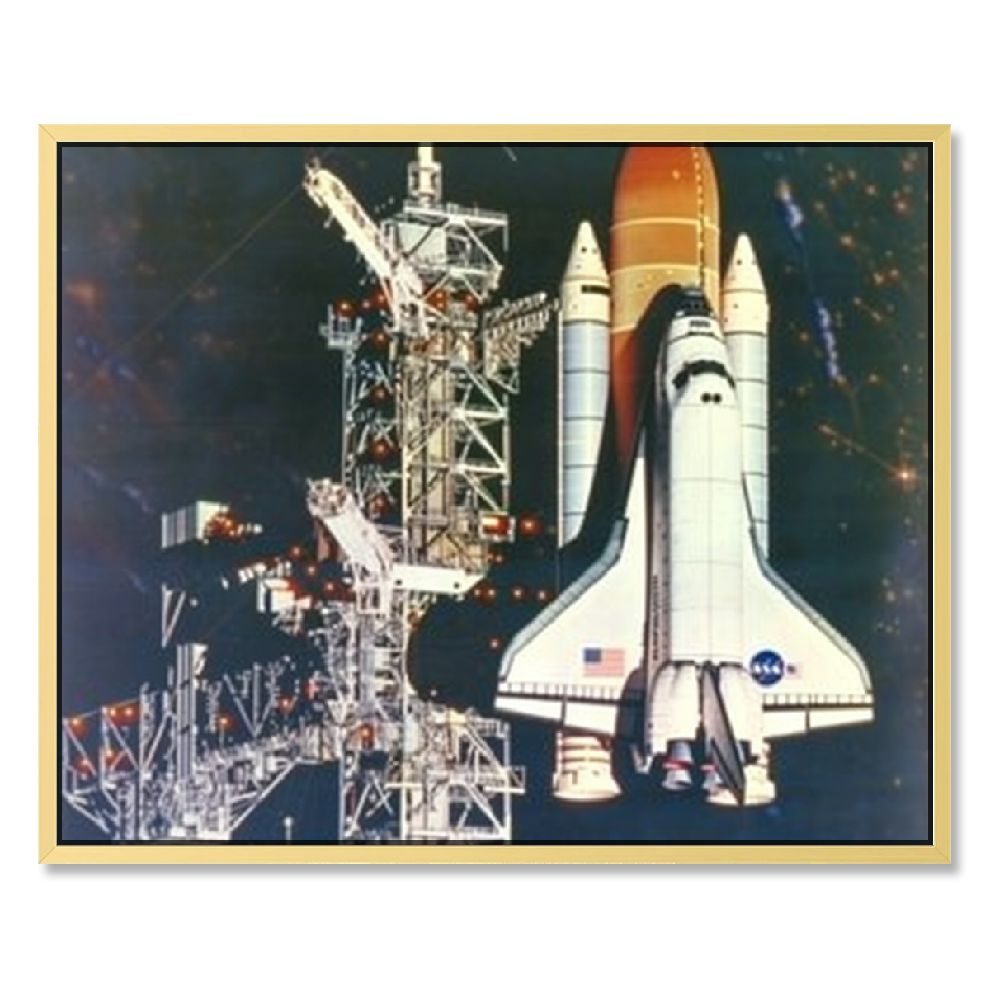 NASA Inspirational Night Launch Wall Decor Art Print Poste - Walmart.com