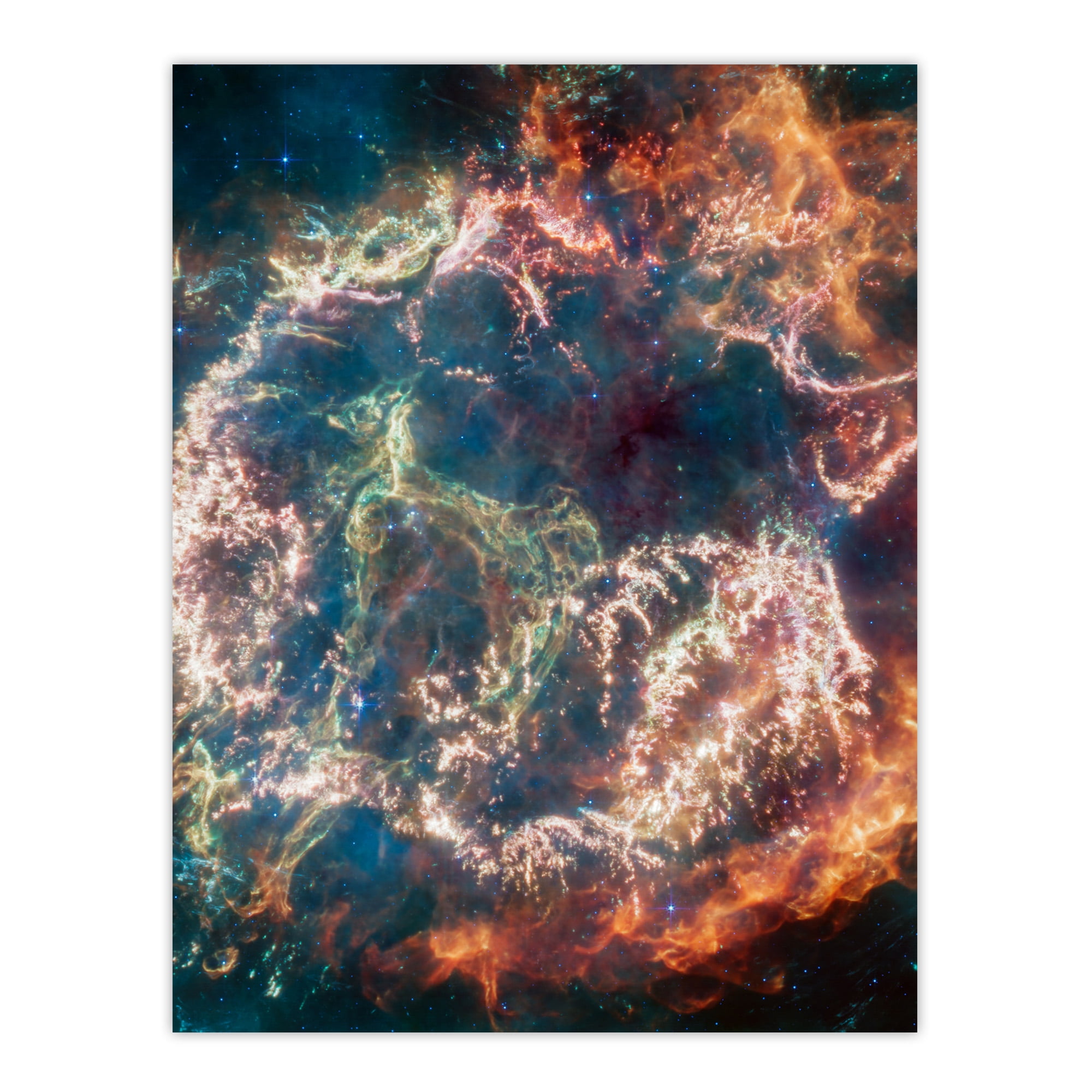 NASA James Webb Space Telescope Never-Before-Seen Details in Cassiopeia A Exploded Star Bedroom ...