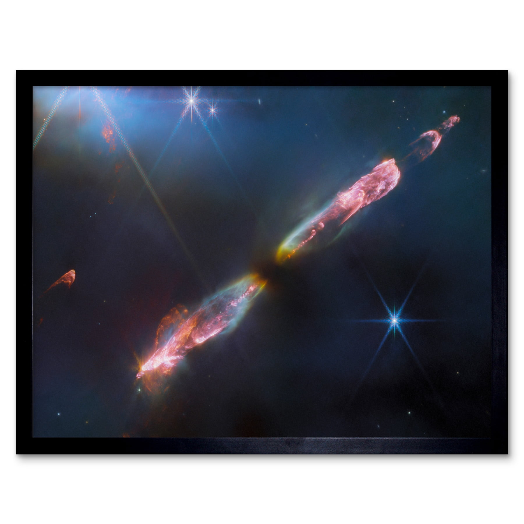NASA James Webb Telescope Infrared Image Supersonic Outflow of Young ...