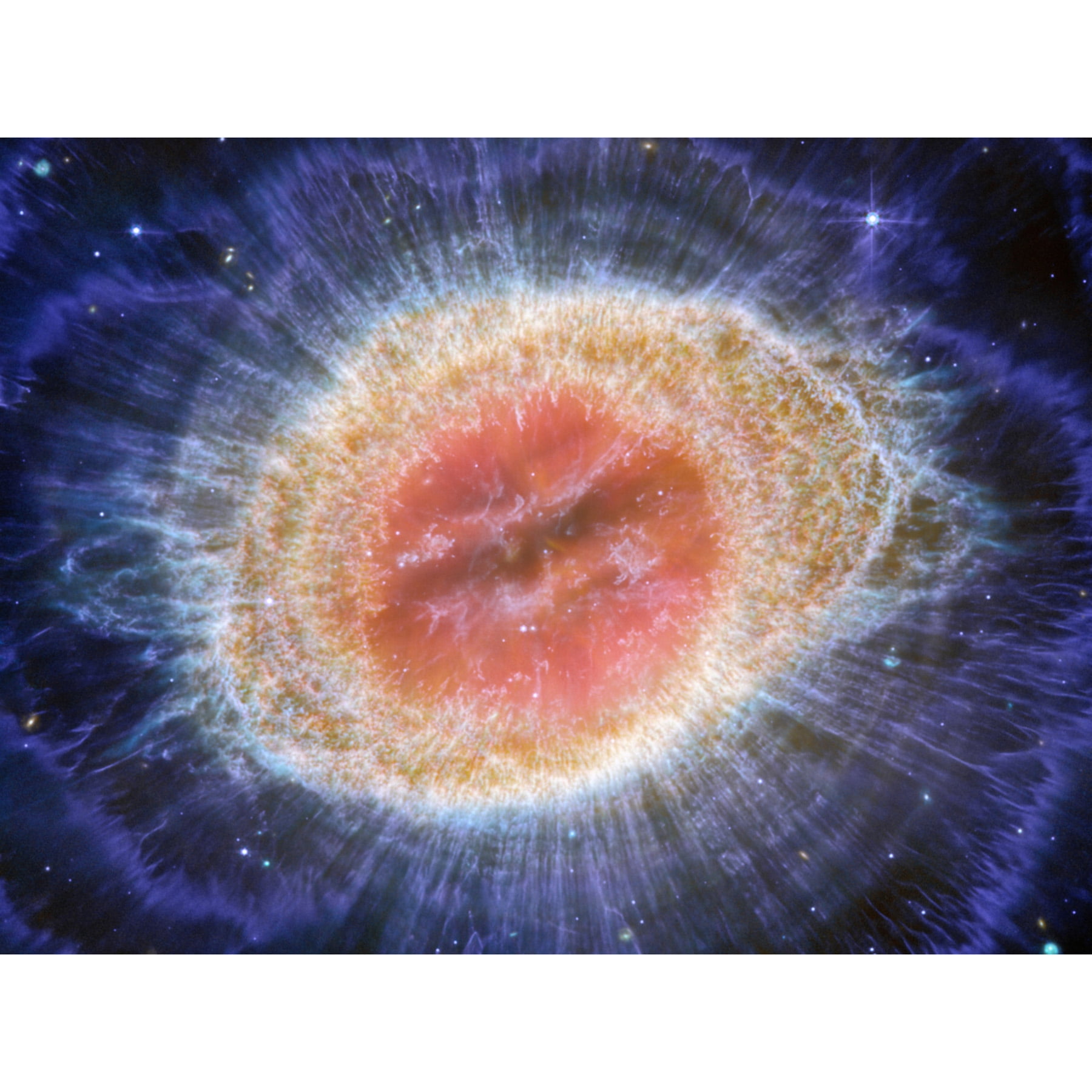 NASA James Webb Telescope MIRI Image of the Ring Nebula Planetary ...