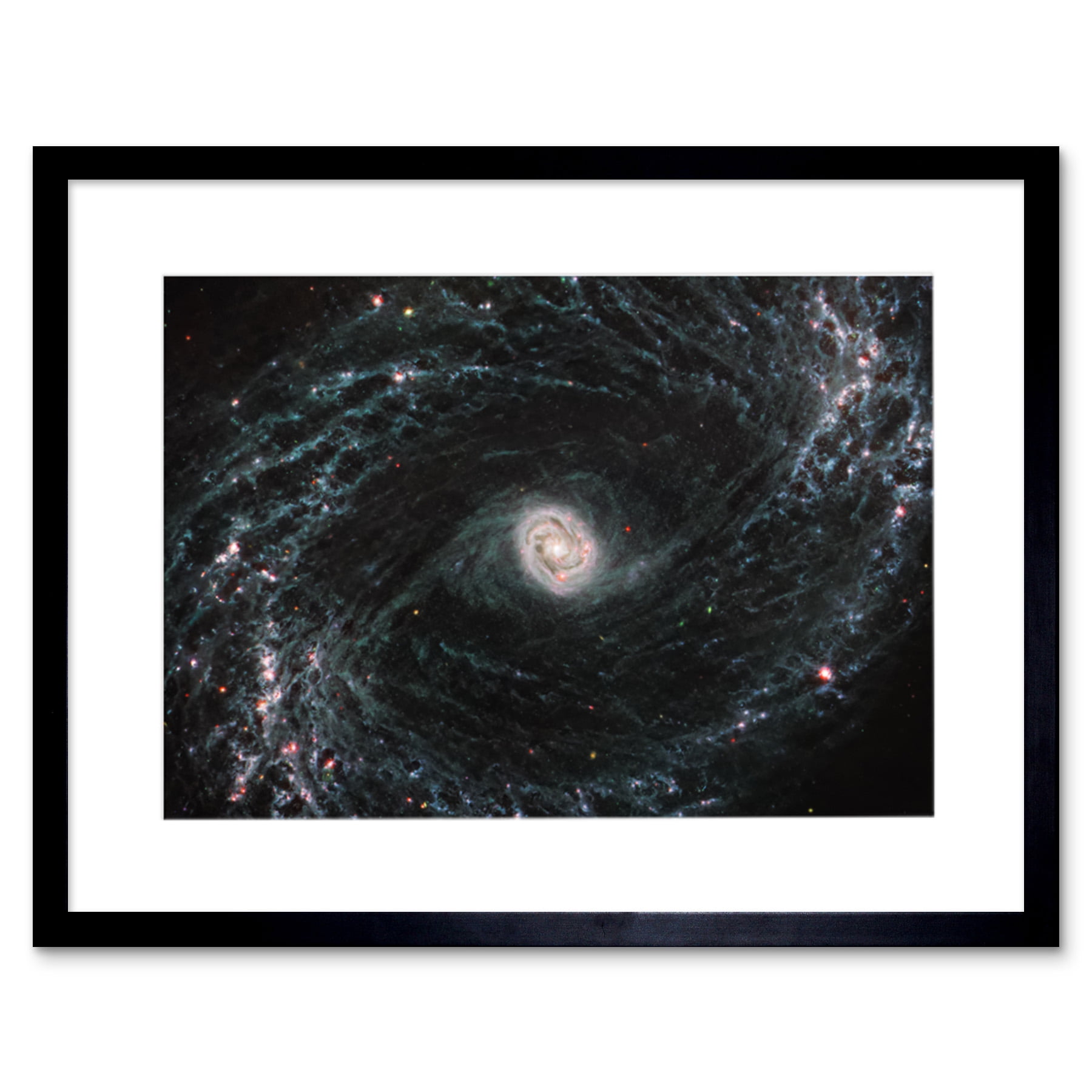 NASA James Webb Telescope NGC 1433 Intricate Network Gas Dust Galaxies ...