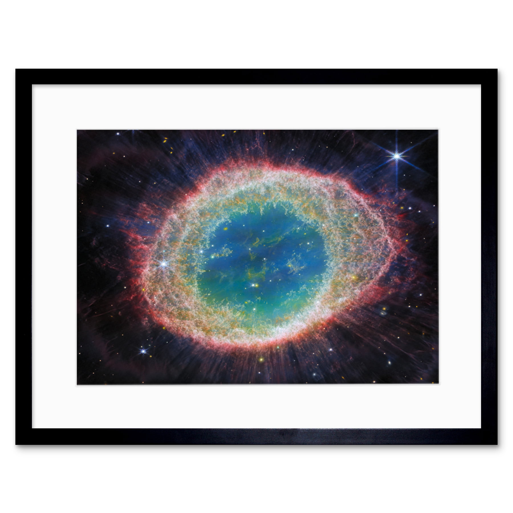 NASA James Webb Telescope NIRCam Image of Ring Nebula Planetary Messier ...