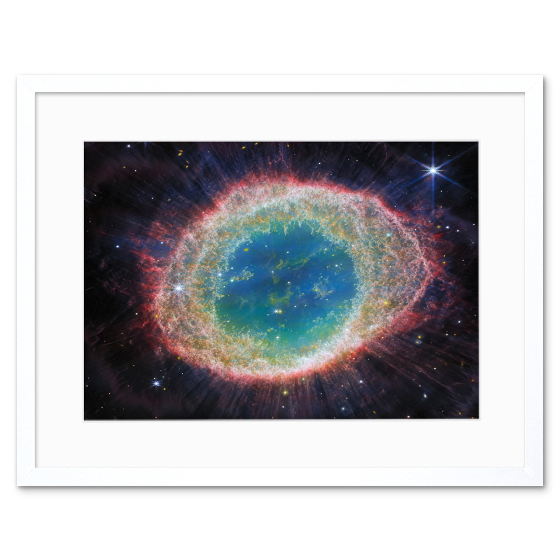 NASA James Webb Telescope NIRCam Image of Ring Nebula Planetary Messier ...