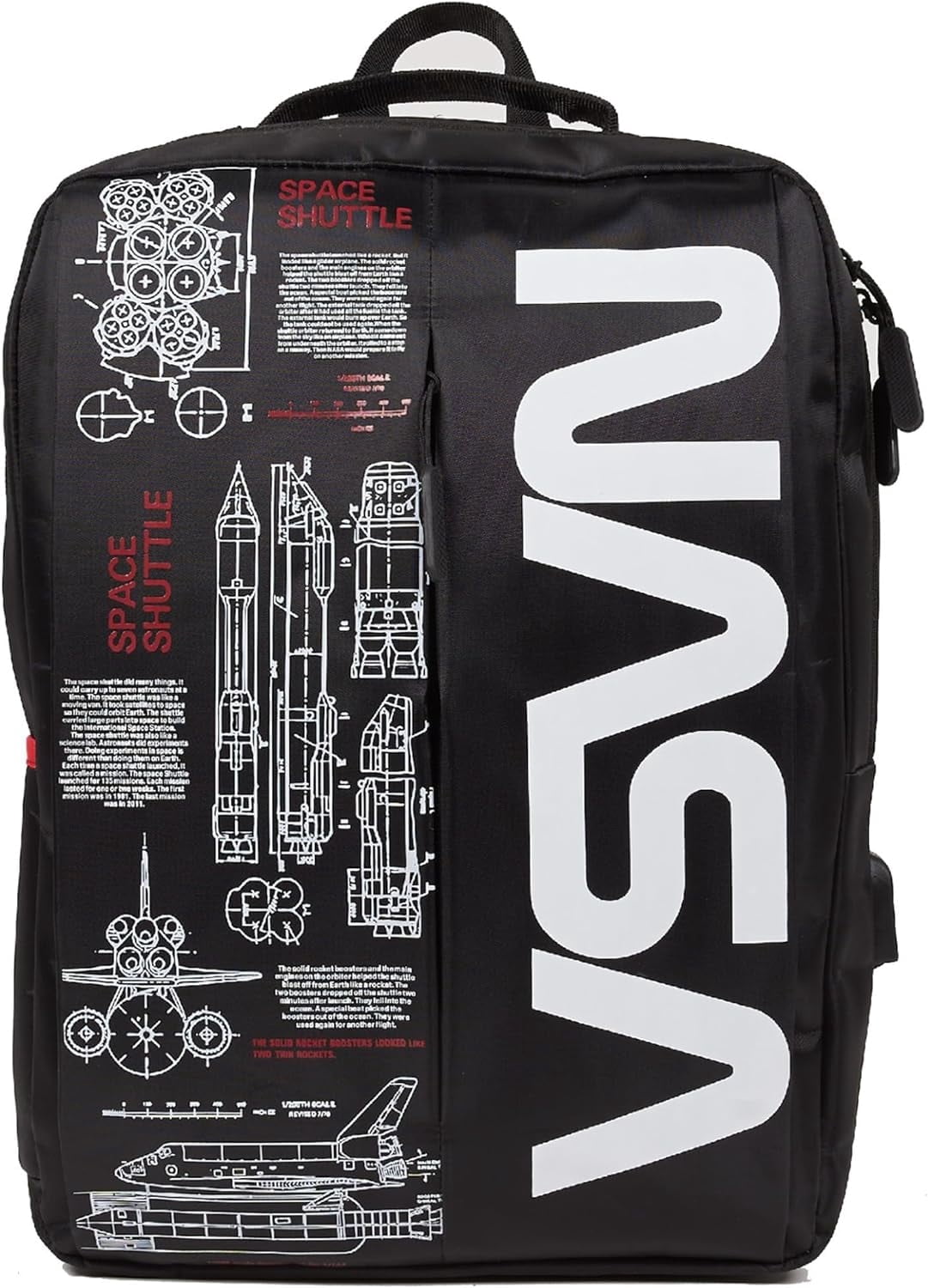 NASA Laptop Backpack For Women And Men - 15 Inch Laptop Bag With USB ...